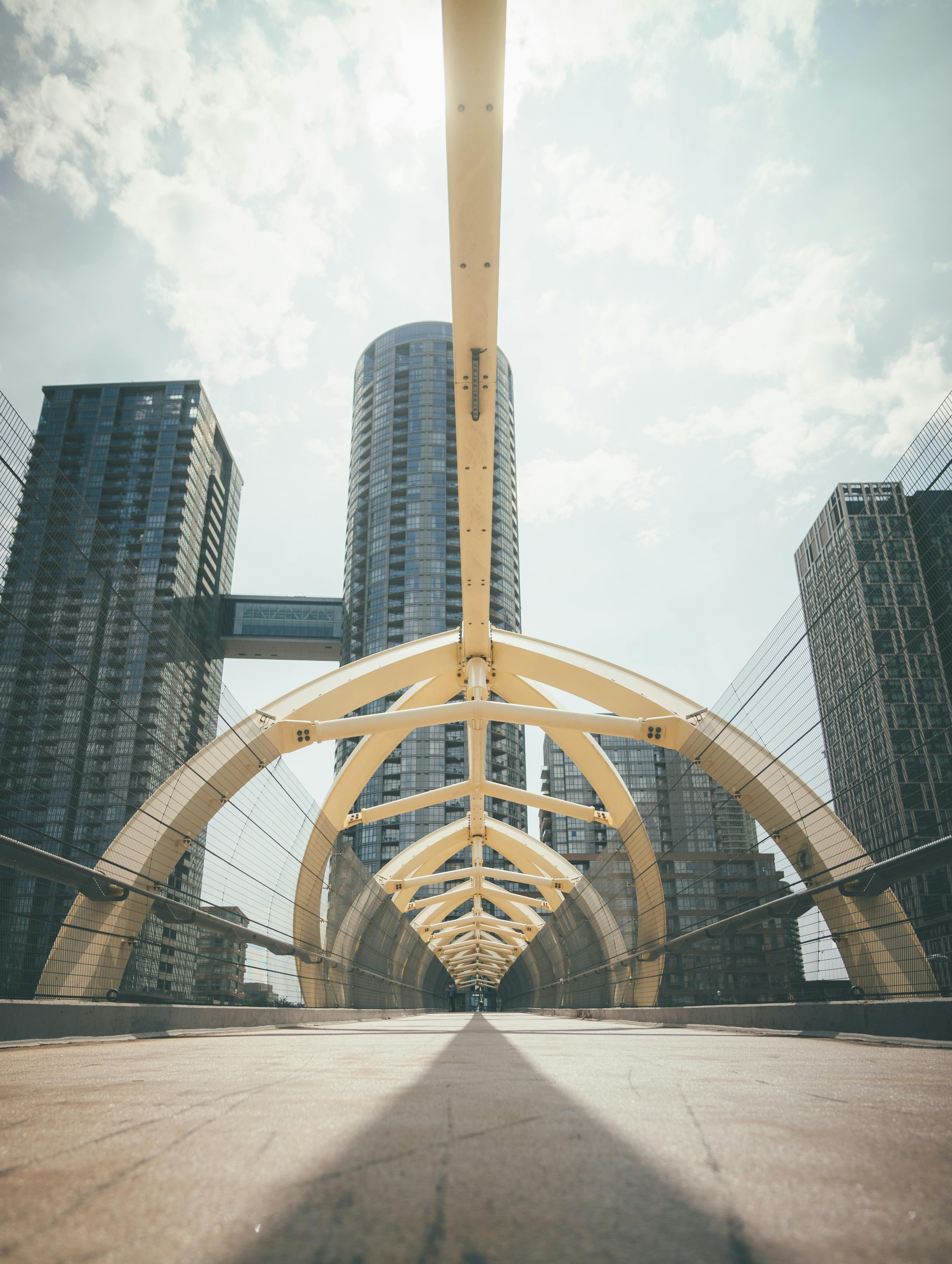 Concrete Bridge With Metal Frame · Free Stock Photo