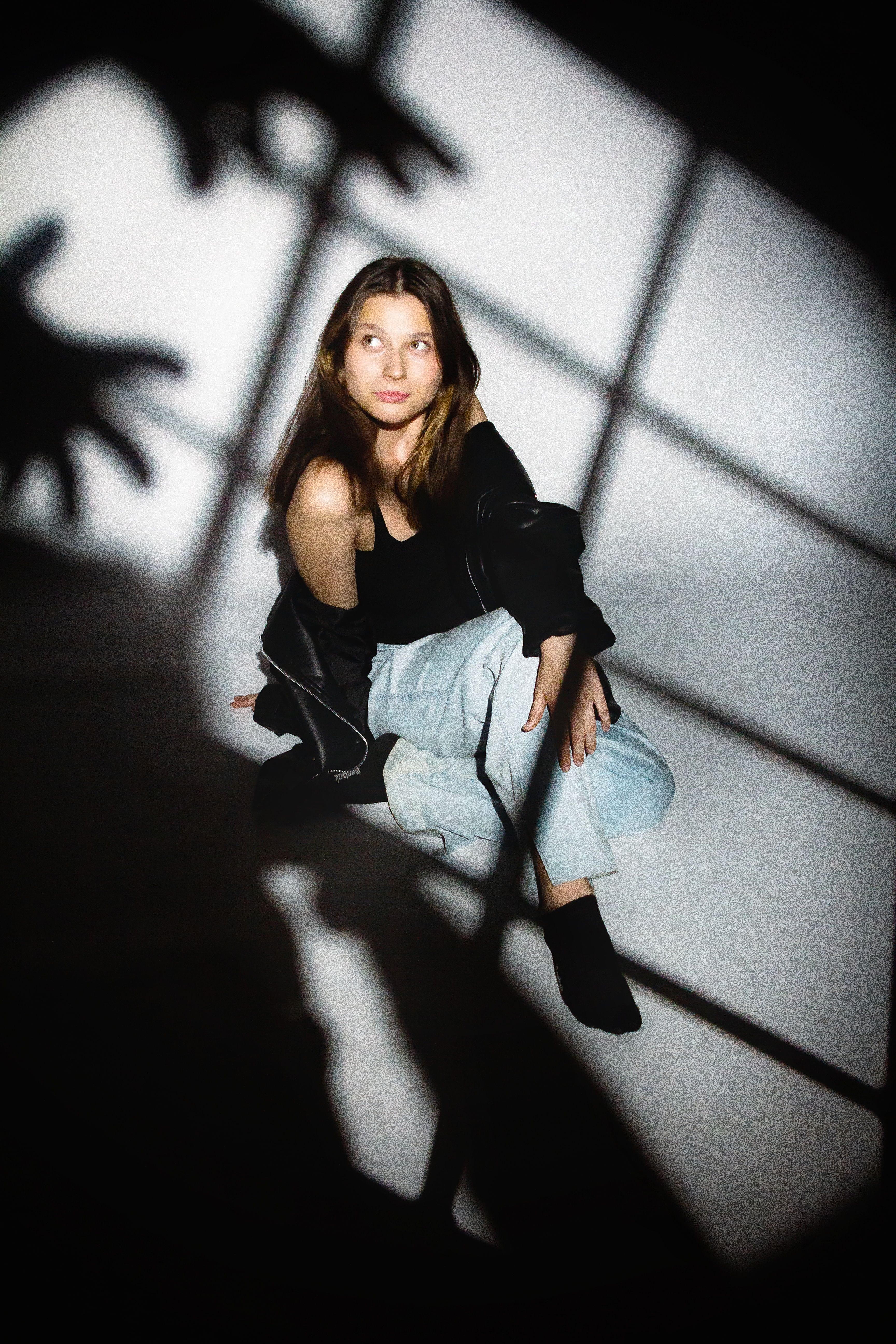 Dramatic Portrait with Creative Shadows · Free Stock Photo