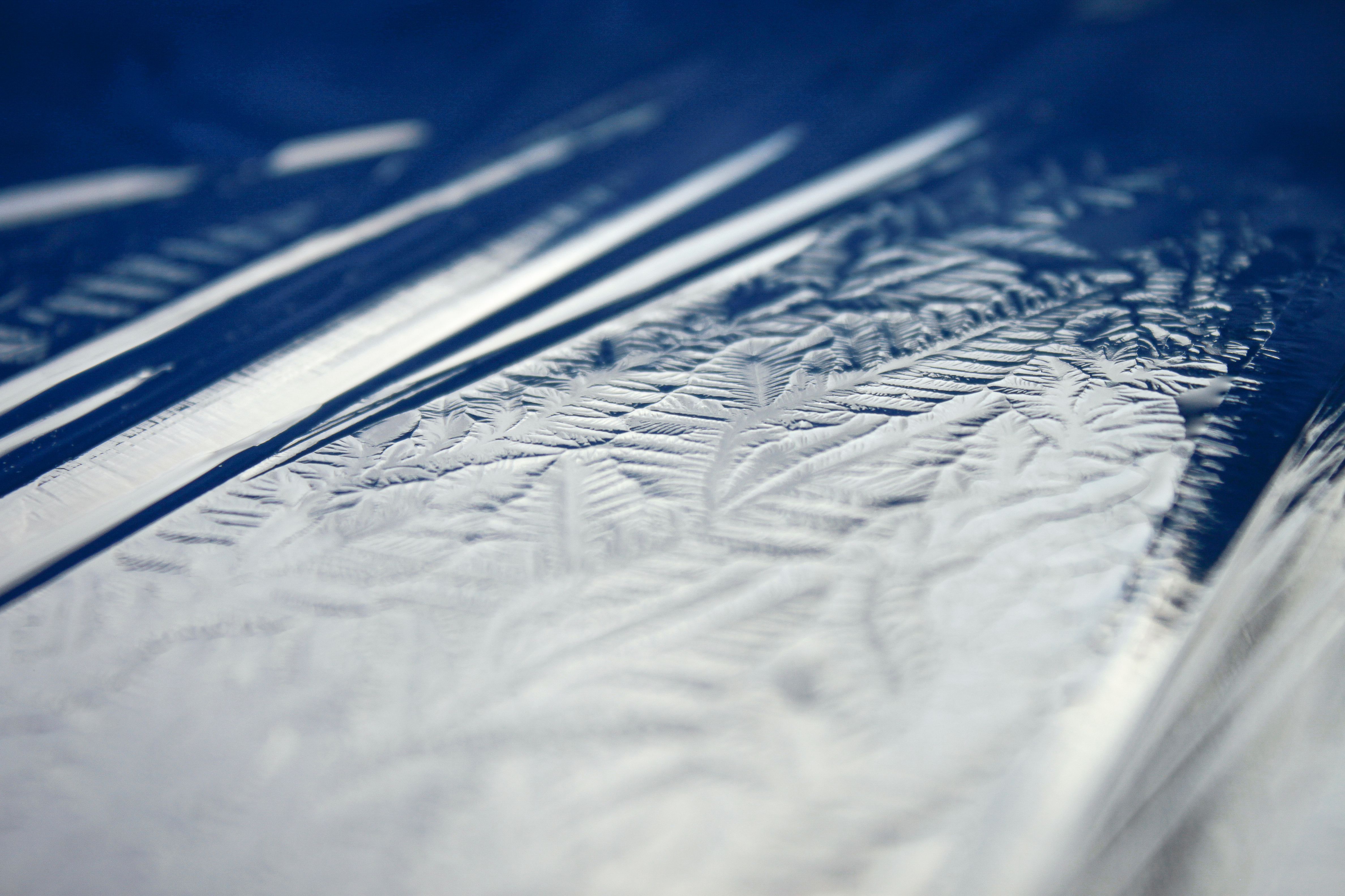 Close-up of Frost Patterns on Ice in Finland · Free Stock Photo