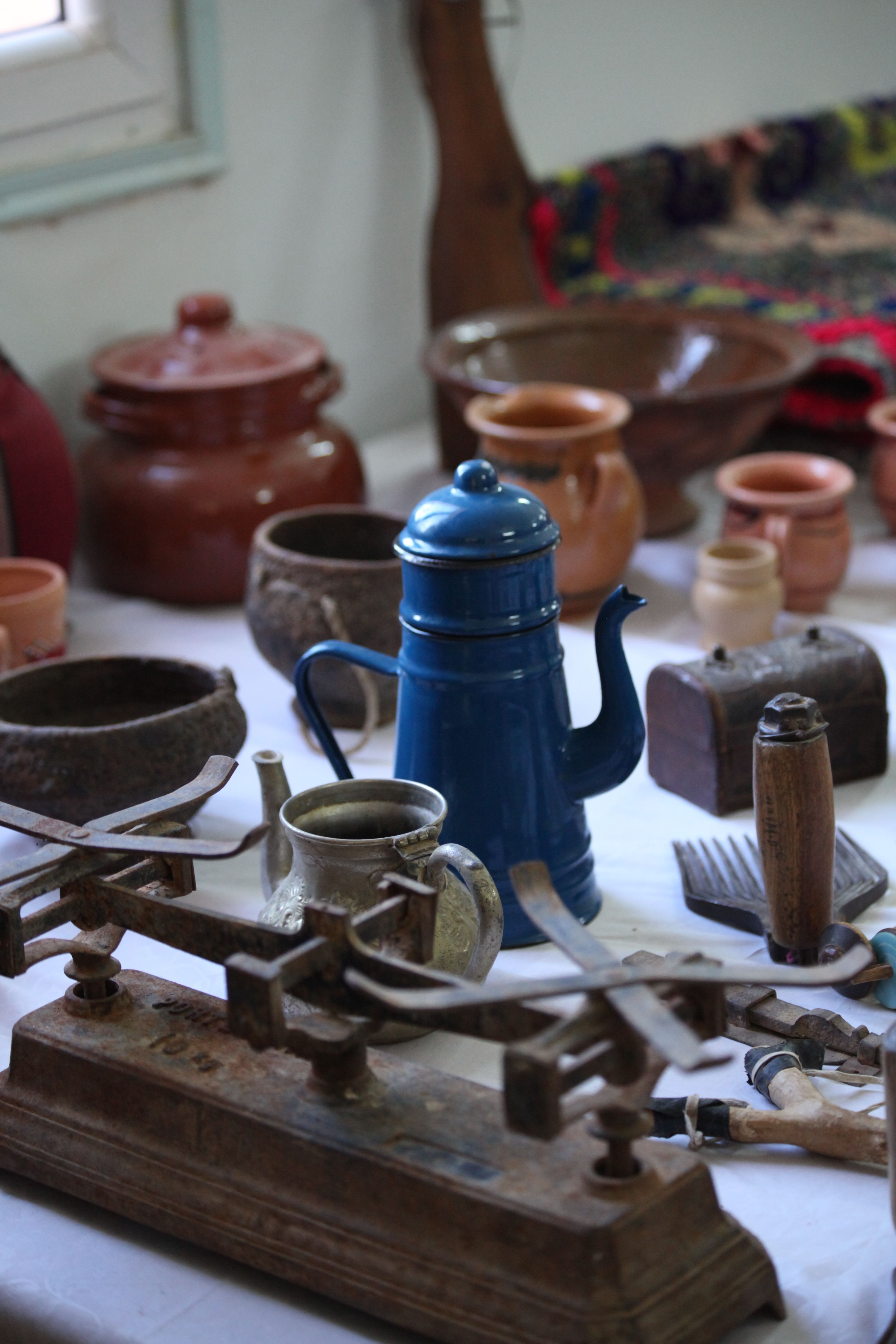 Vintage Kitchen Utensils with Ceramic and Metalware · Free Stock Photo