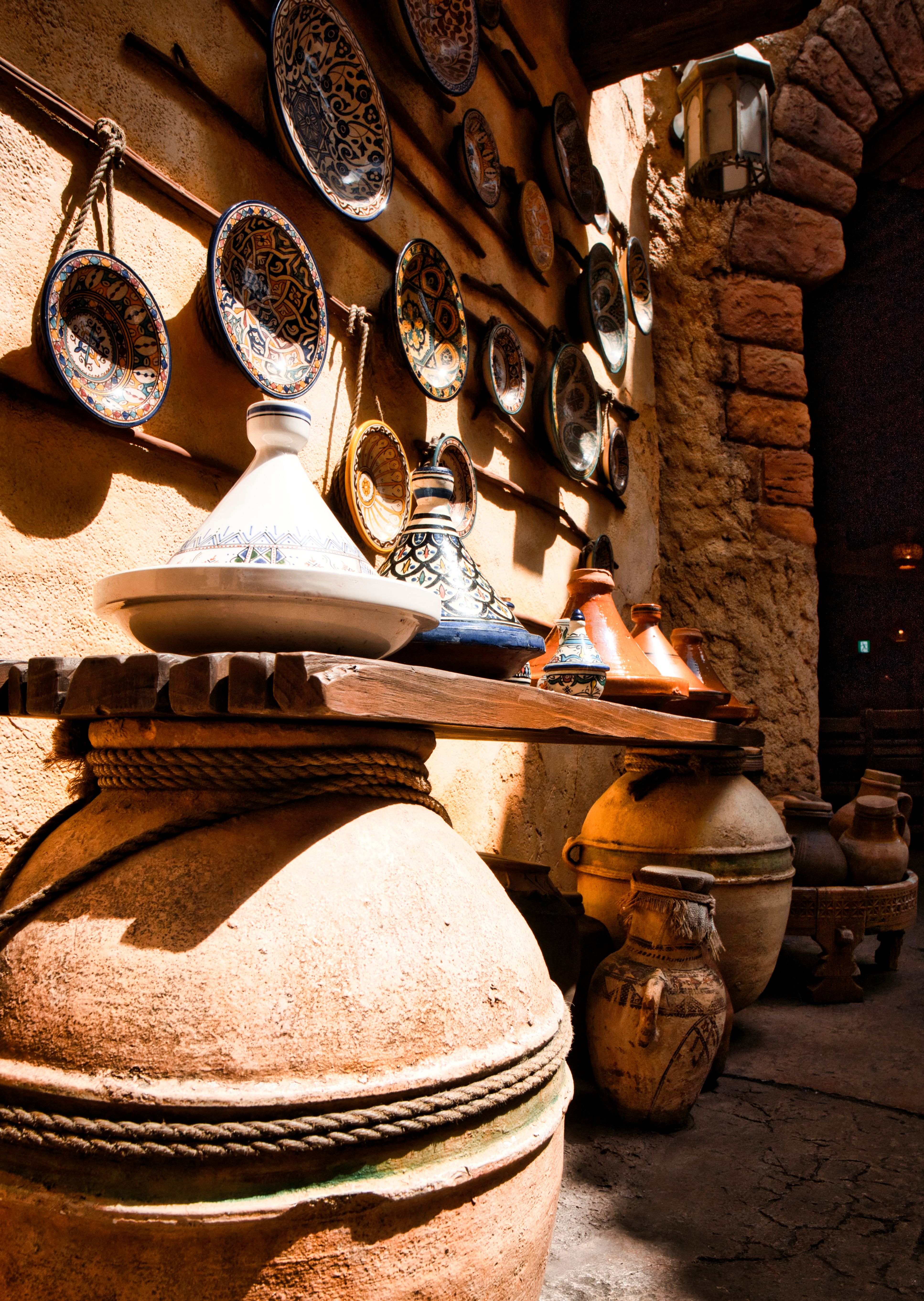 Decorative Persian Ceramics and Pottery Display · Free Stock Photo
