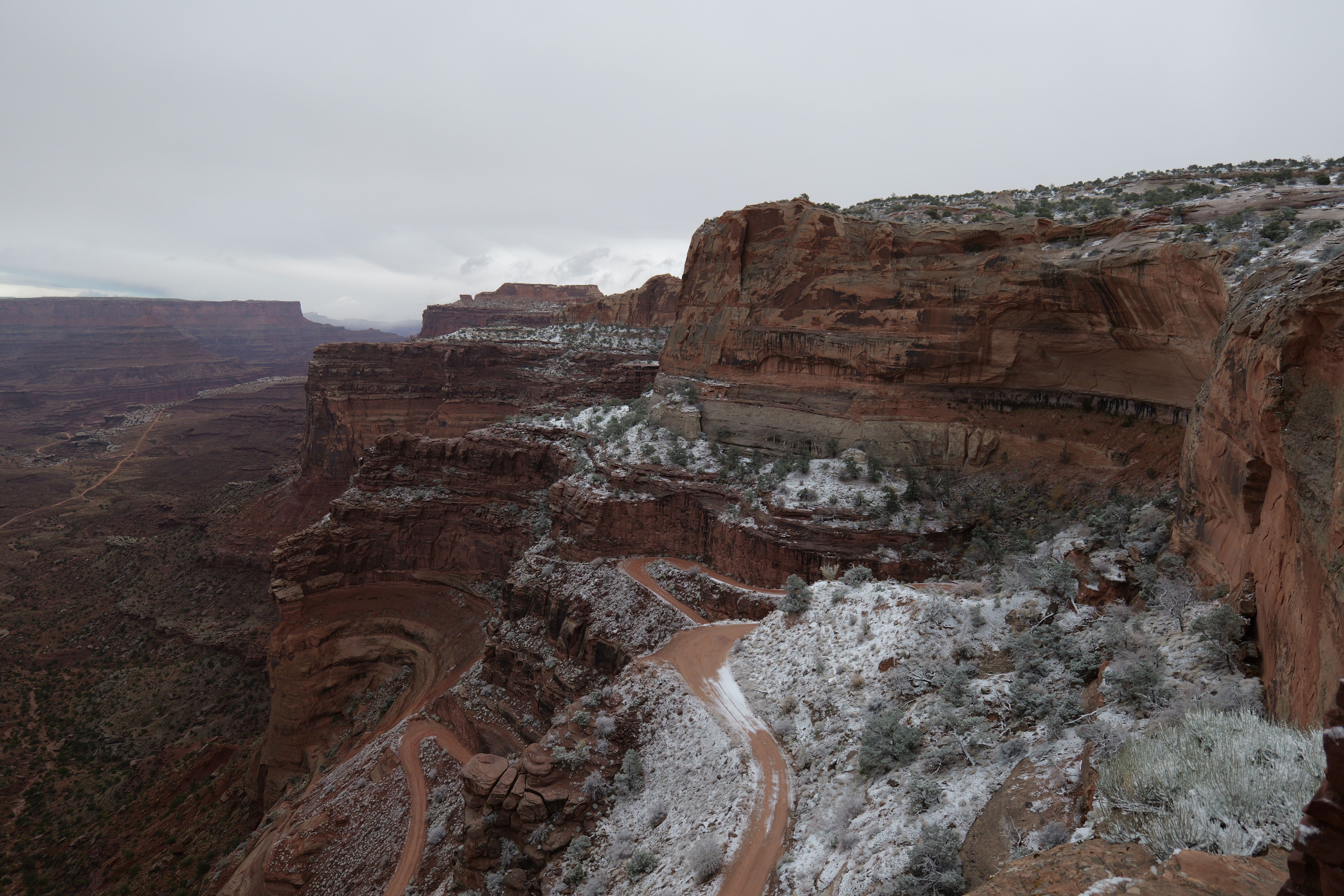 Dramatic Canyon Landscape with Snow · Free Stock Photo