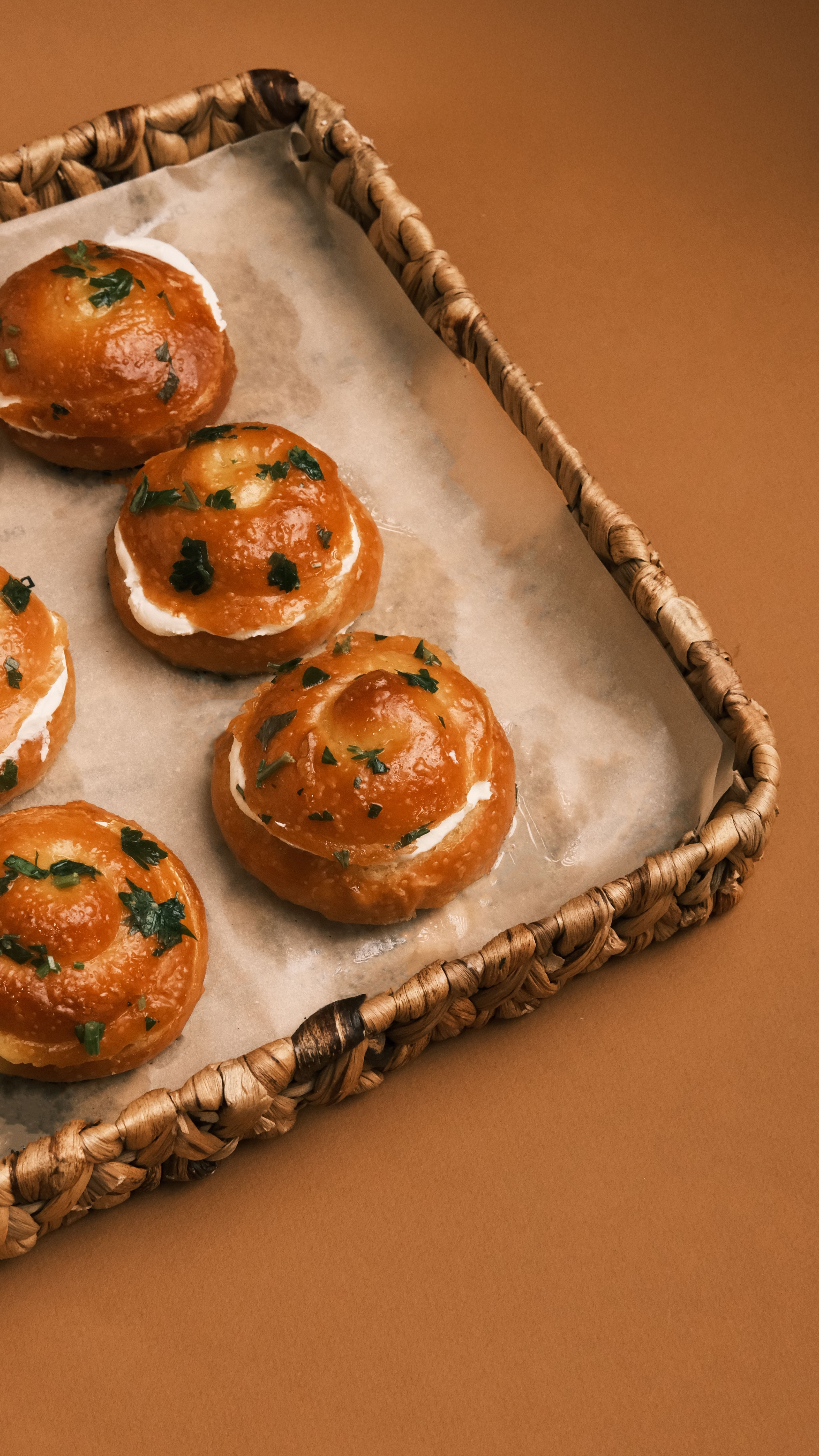 Rustic Artisan Rolls with Fresh Herbs · Free Stock Photo