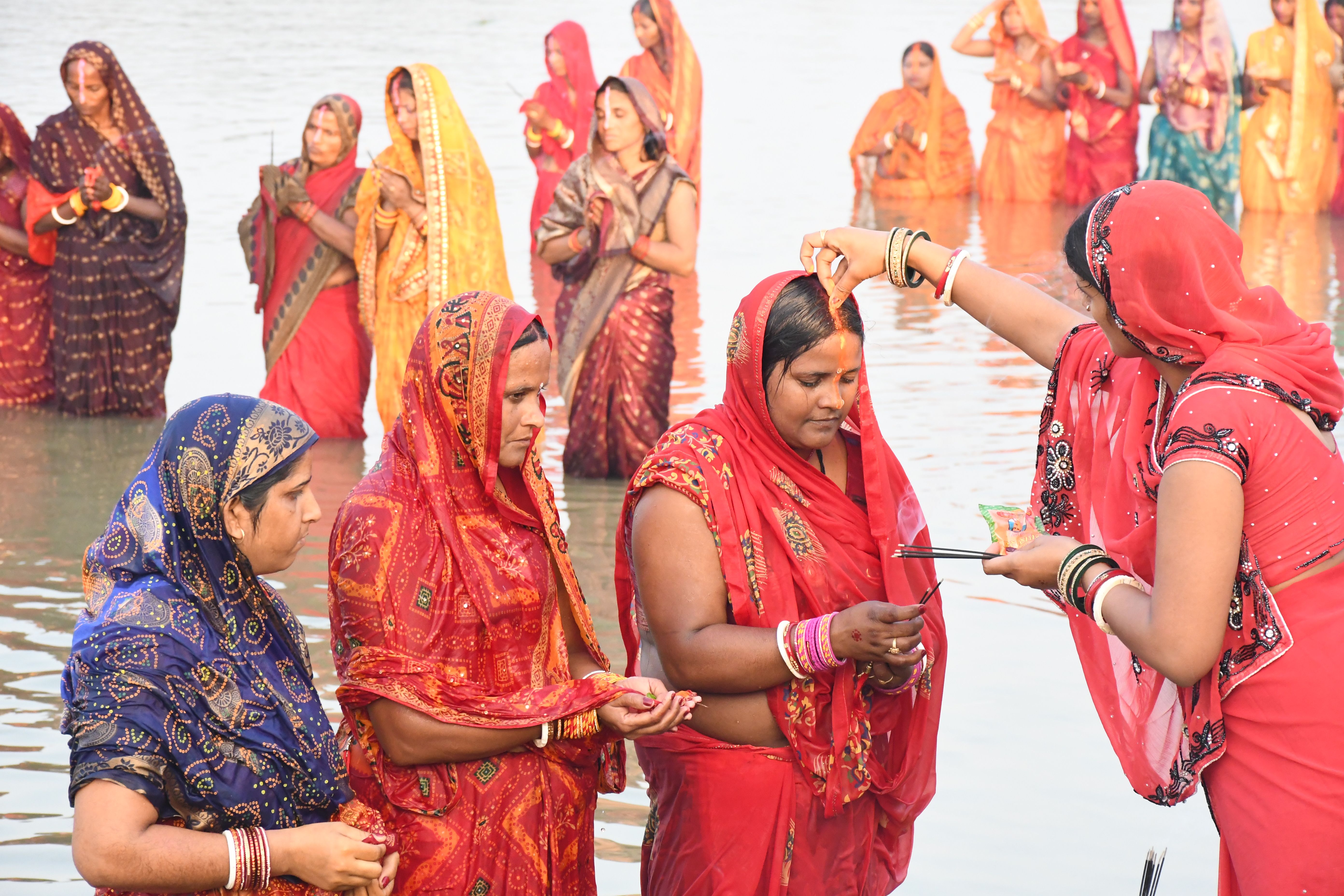 Women Participating in Traditional Ritual Ceremony · Free Stock Photo