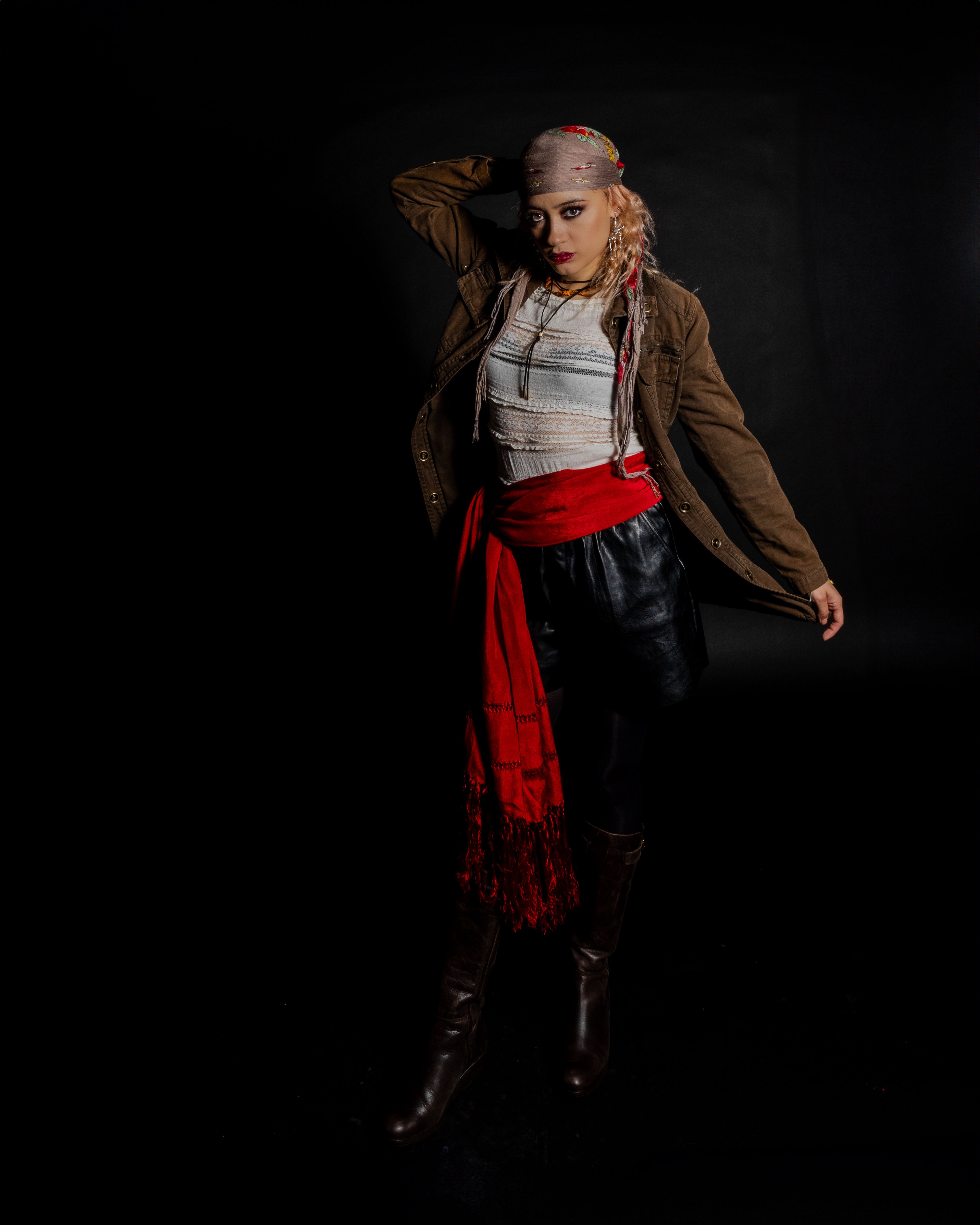 Dramatic Portrait of Female Performer · Free Stock Photo