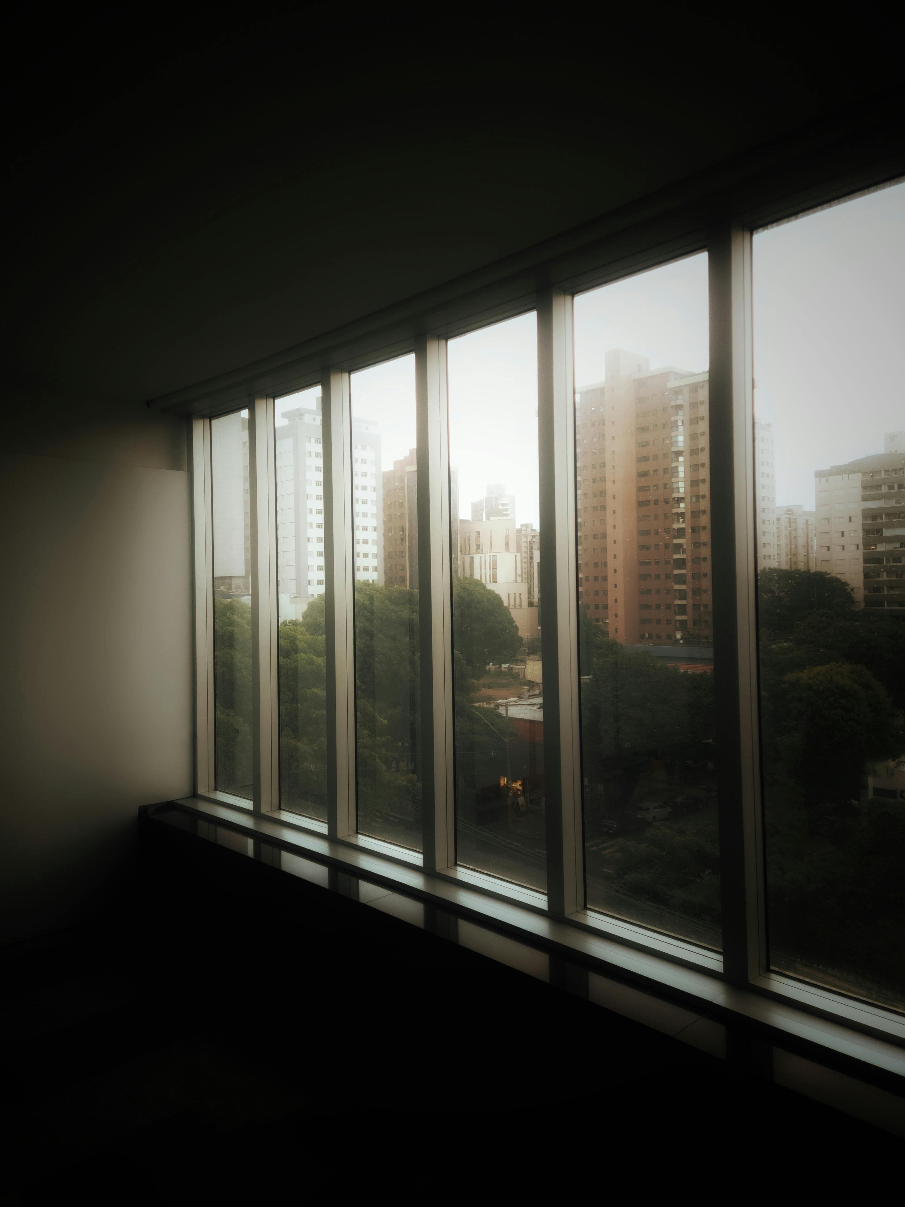 Cinematic View of São Paulo Through Large Windows · Free Stock Photo