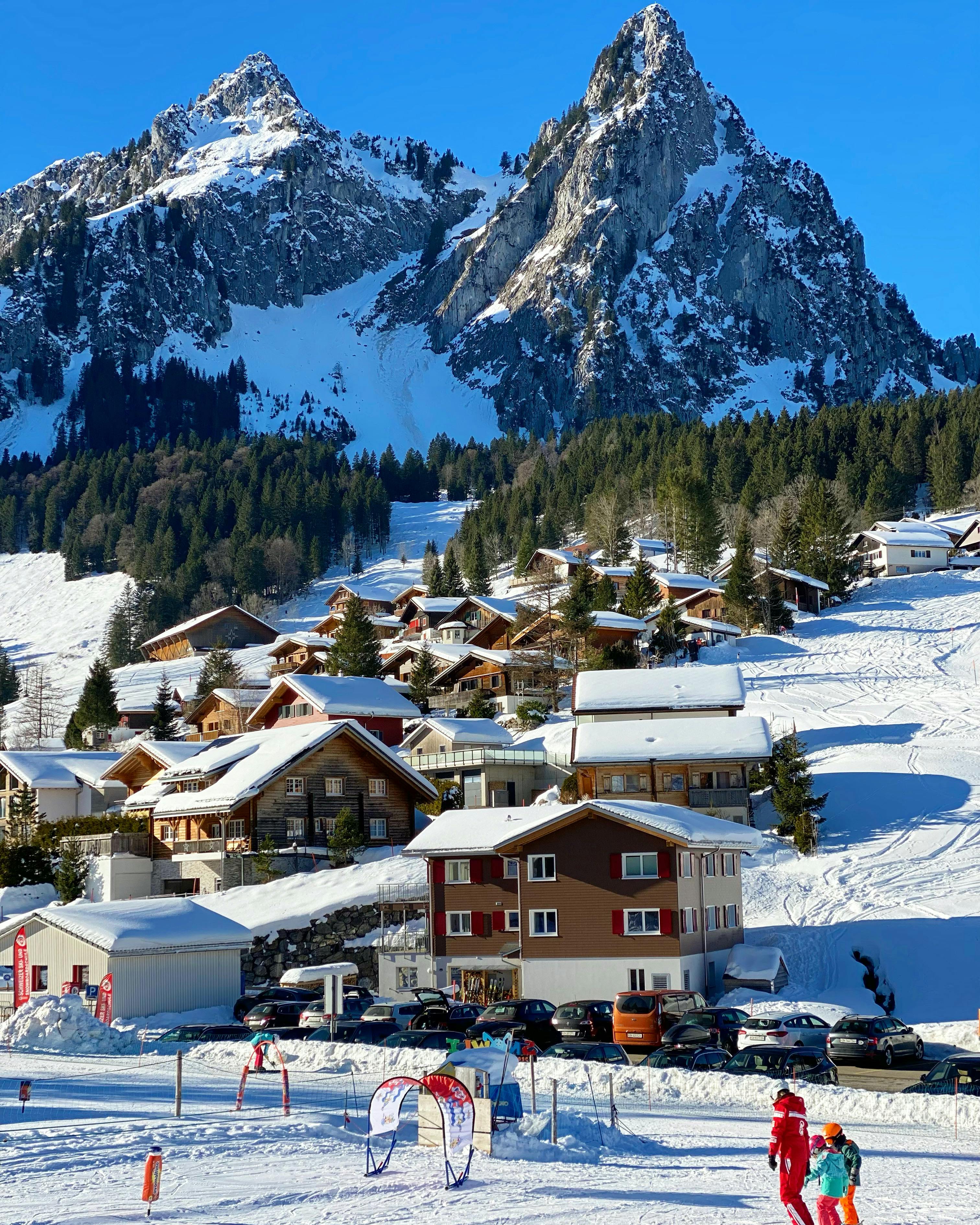 Charming Winter Village in Alpthal, Switzerland · Free Stock Photo