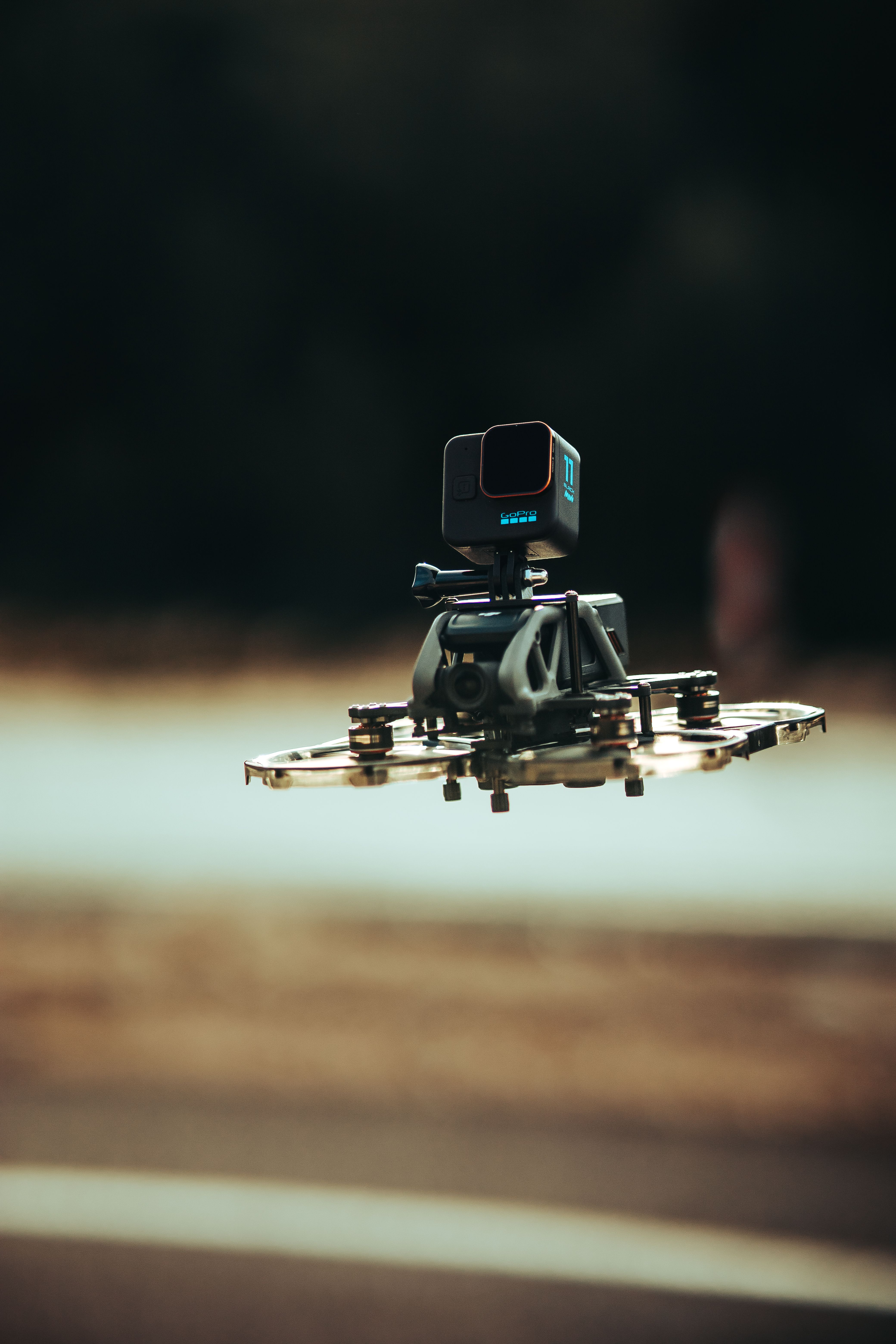 High-Tech Drone with Mounted Action Camera · Free Stock Photo