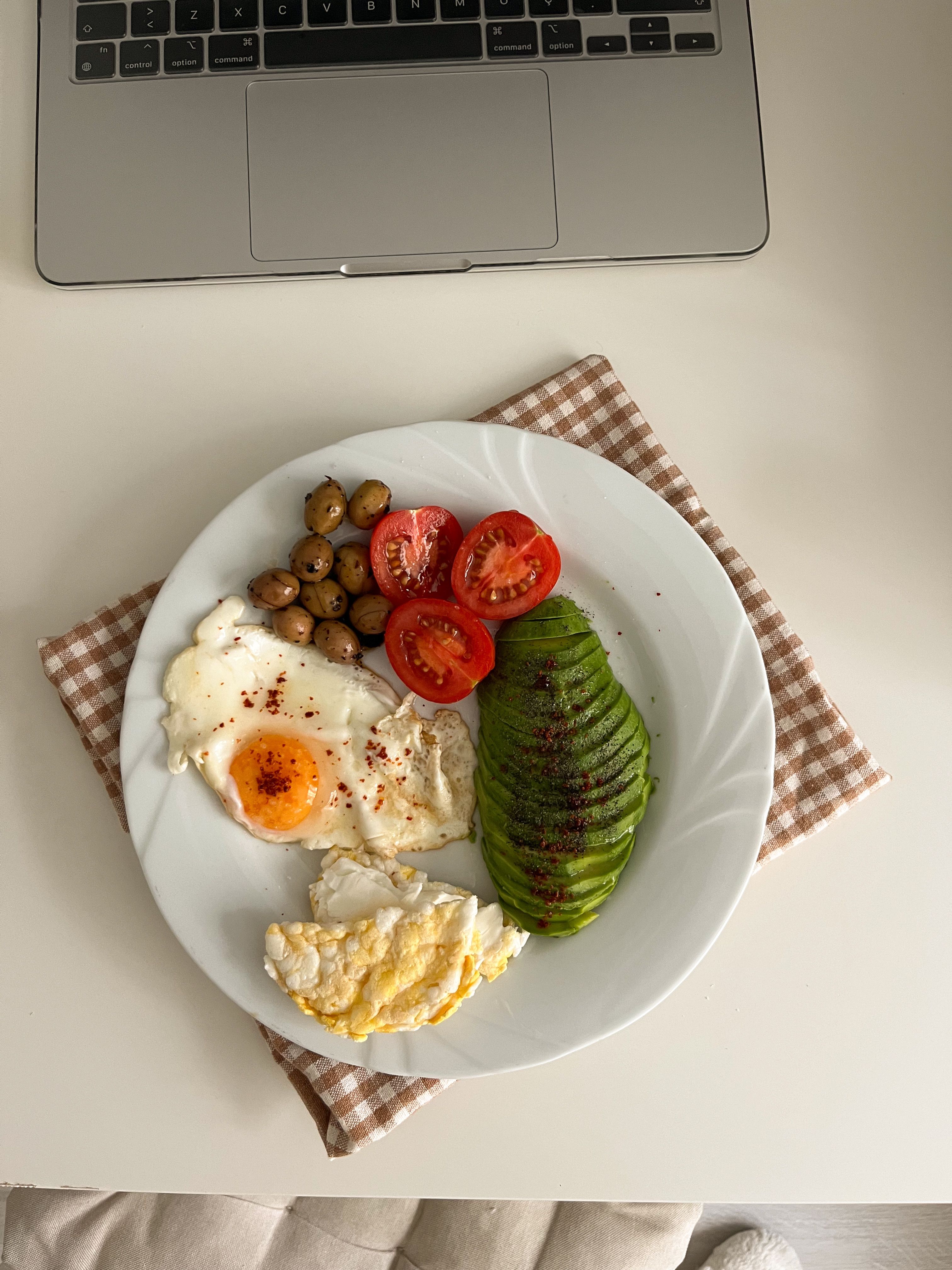 Healthy Breakfast Plate with Avocado and Eggs · Free Stock Photo