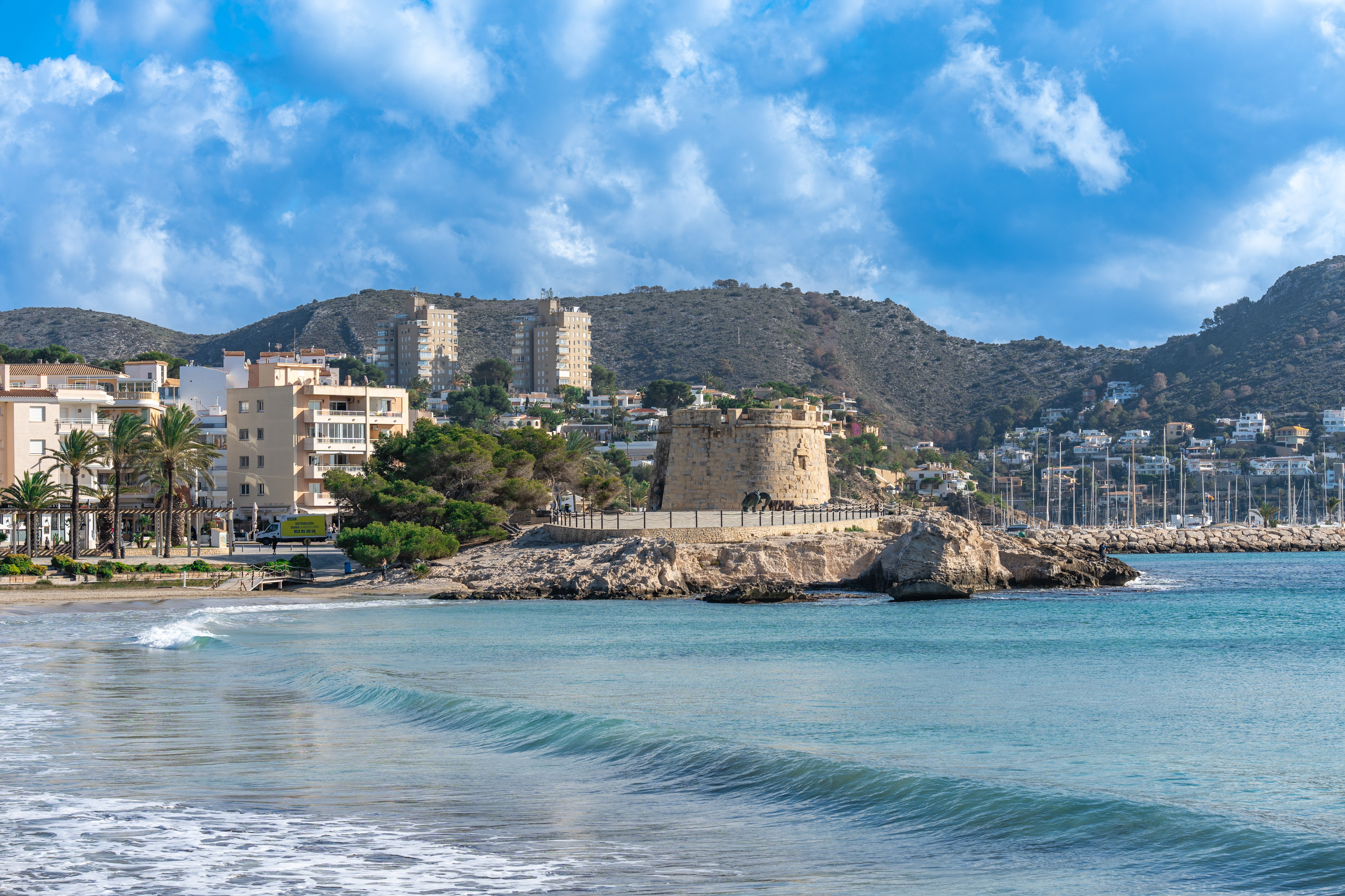 Scenic Beachfront View of Moraira, Spain · Free Stock Photo