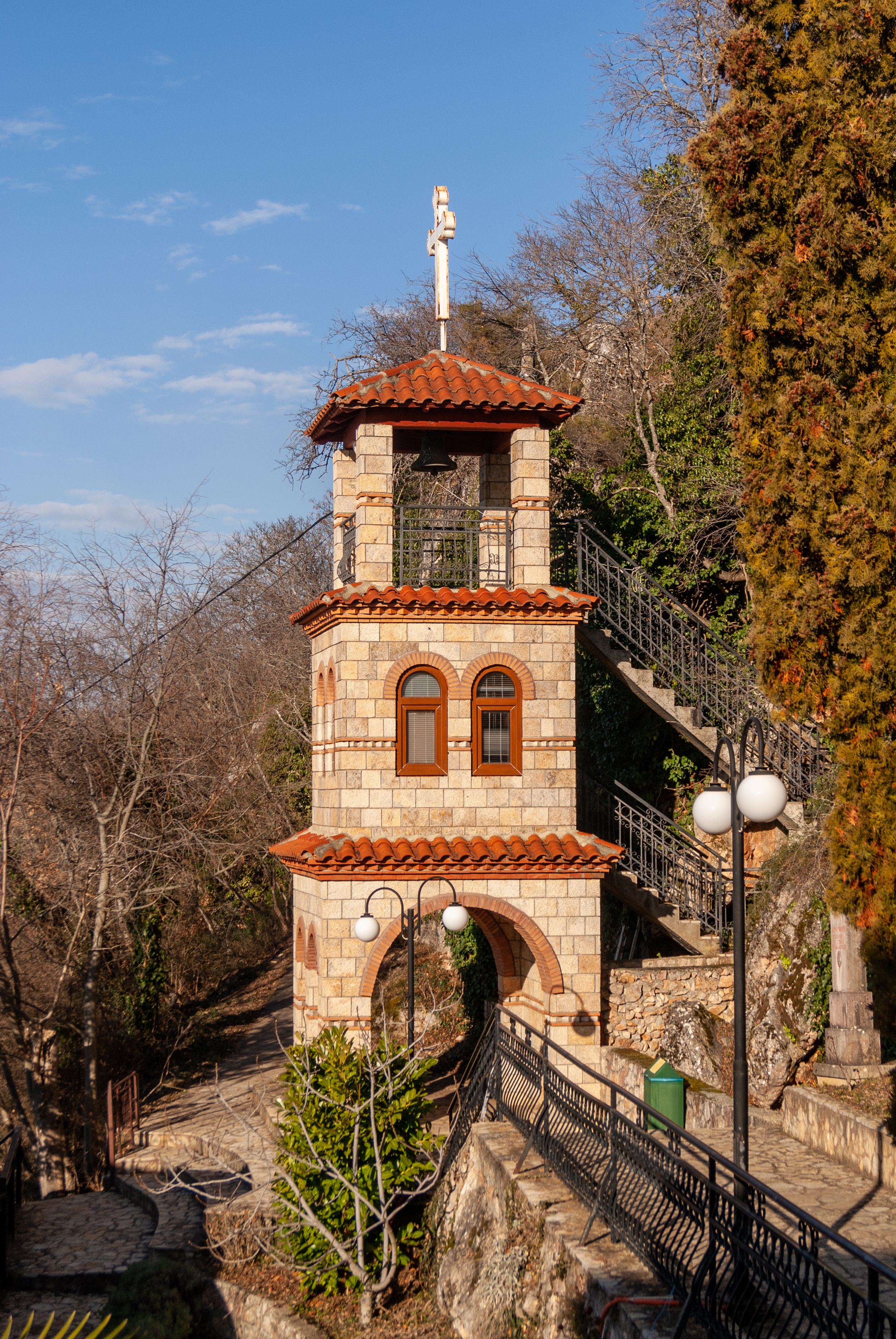 Scenic Orthodox Bell Tower in Ohrid · Free Stock Photo