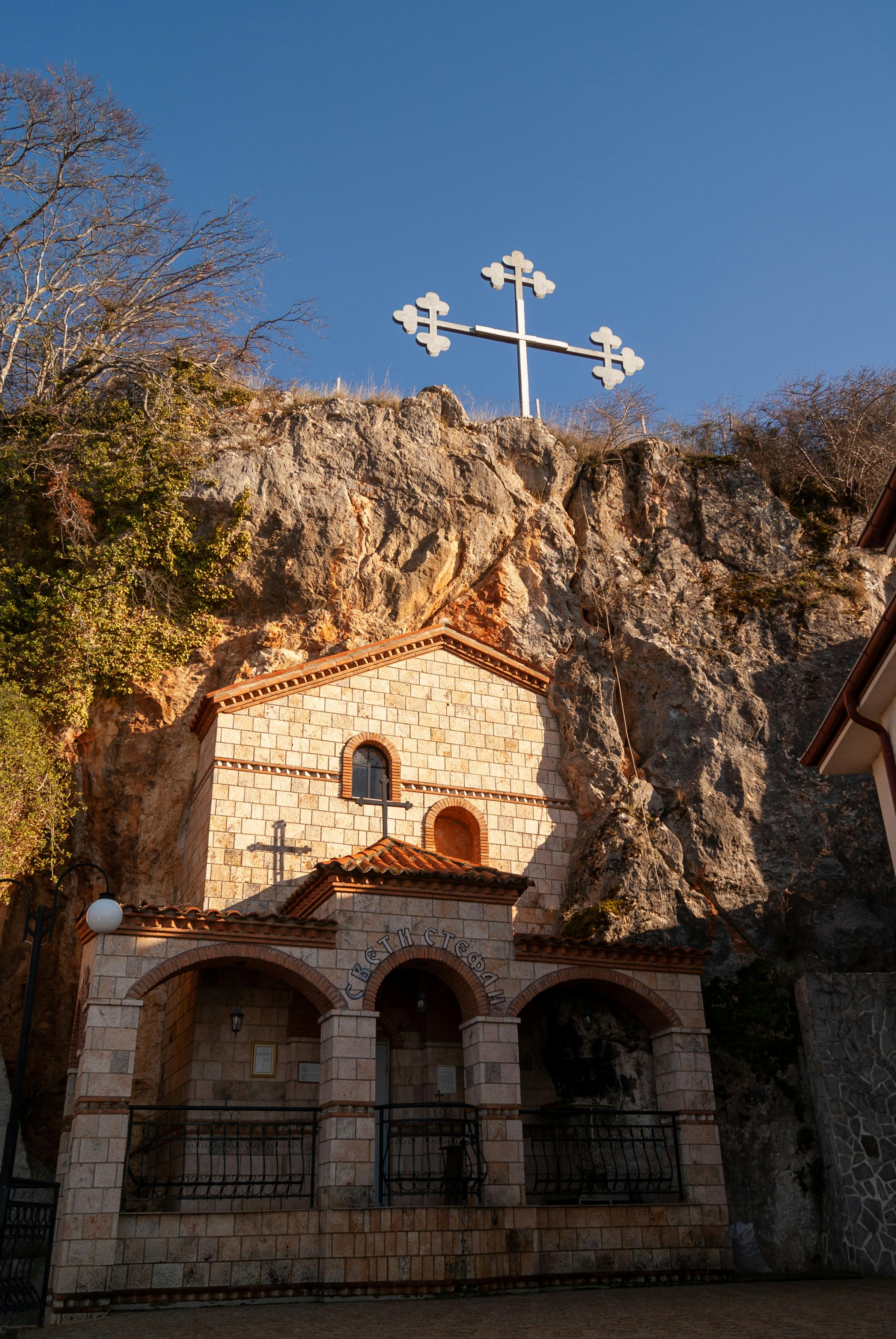 Historic Orthodox Church Embedded in Cliffside · Free Stock Photo