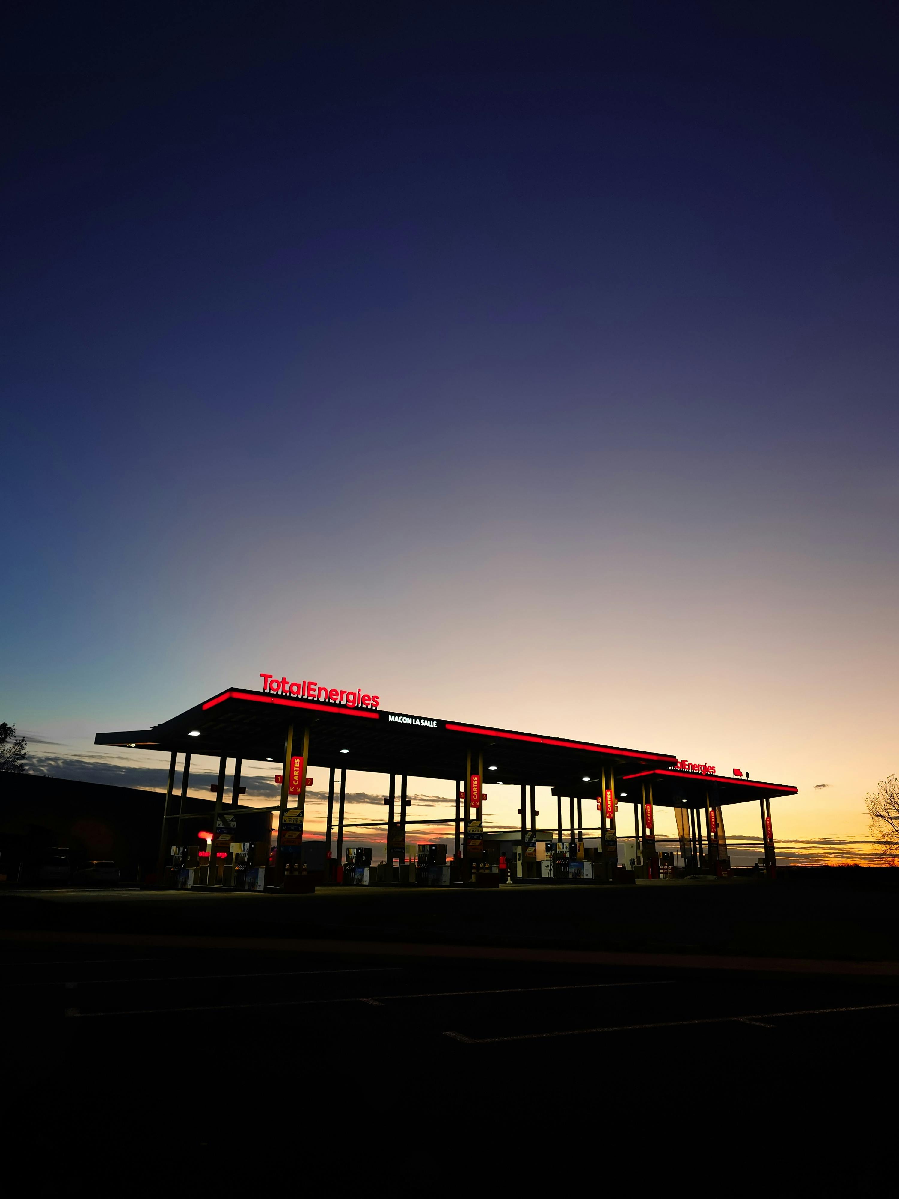 Photo of Gas Station During Evening · Free Stock Photo