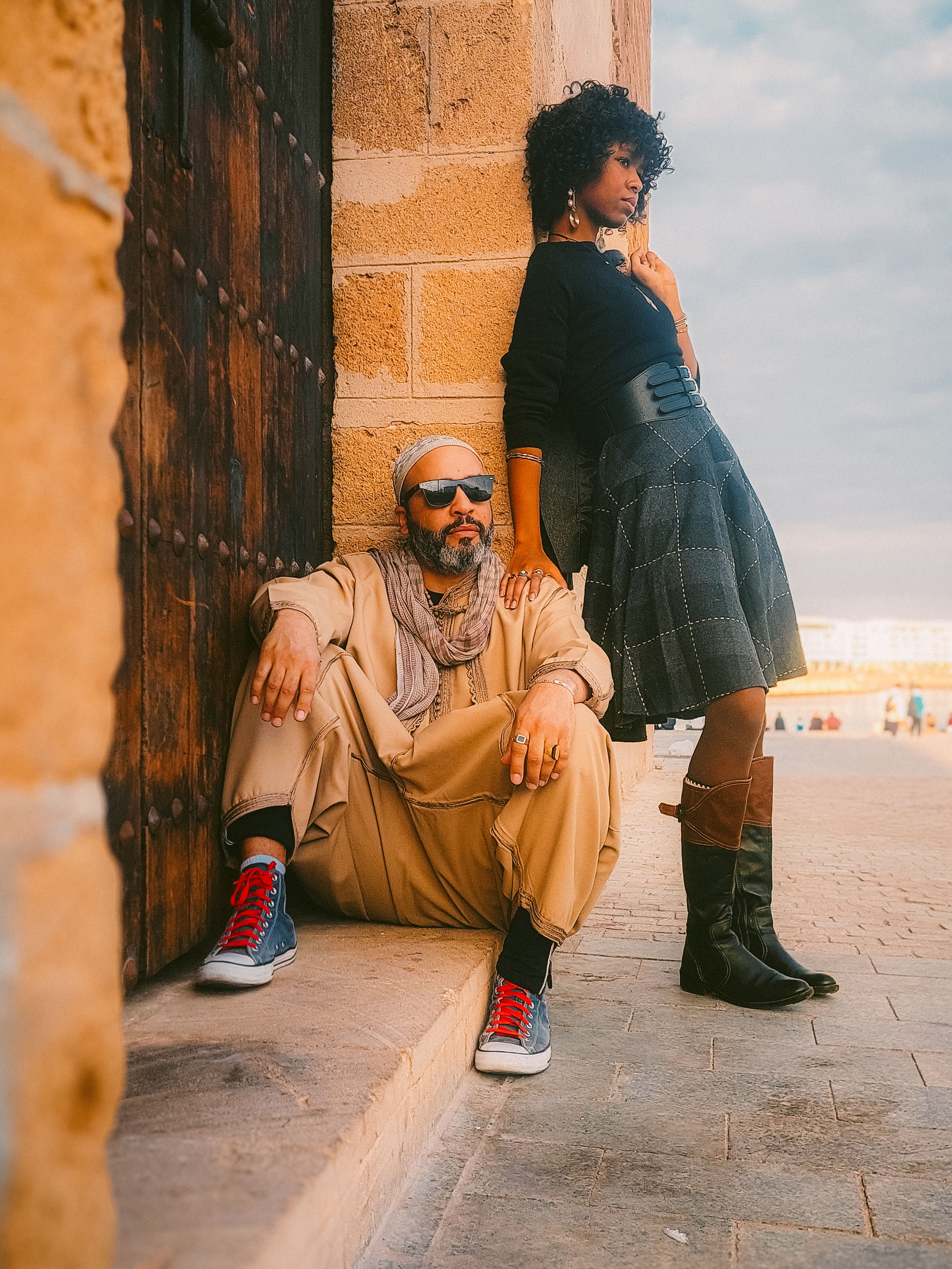 Urban Fashion Portrait in Moroccan Setting · Free Stock Photo