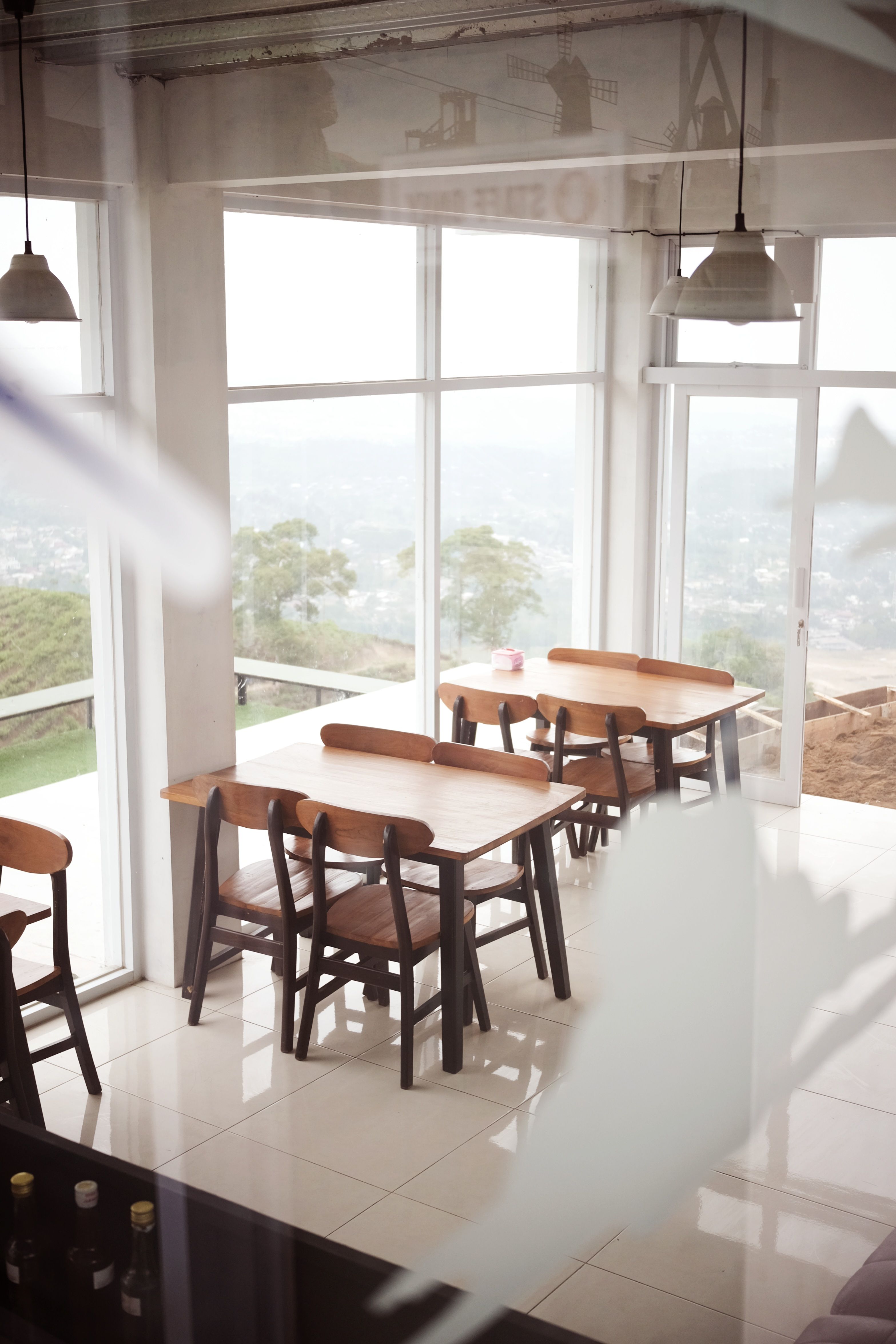 Bright and Airy Modern Cafe Interior View · Free Stock Photo