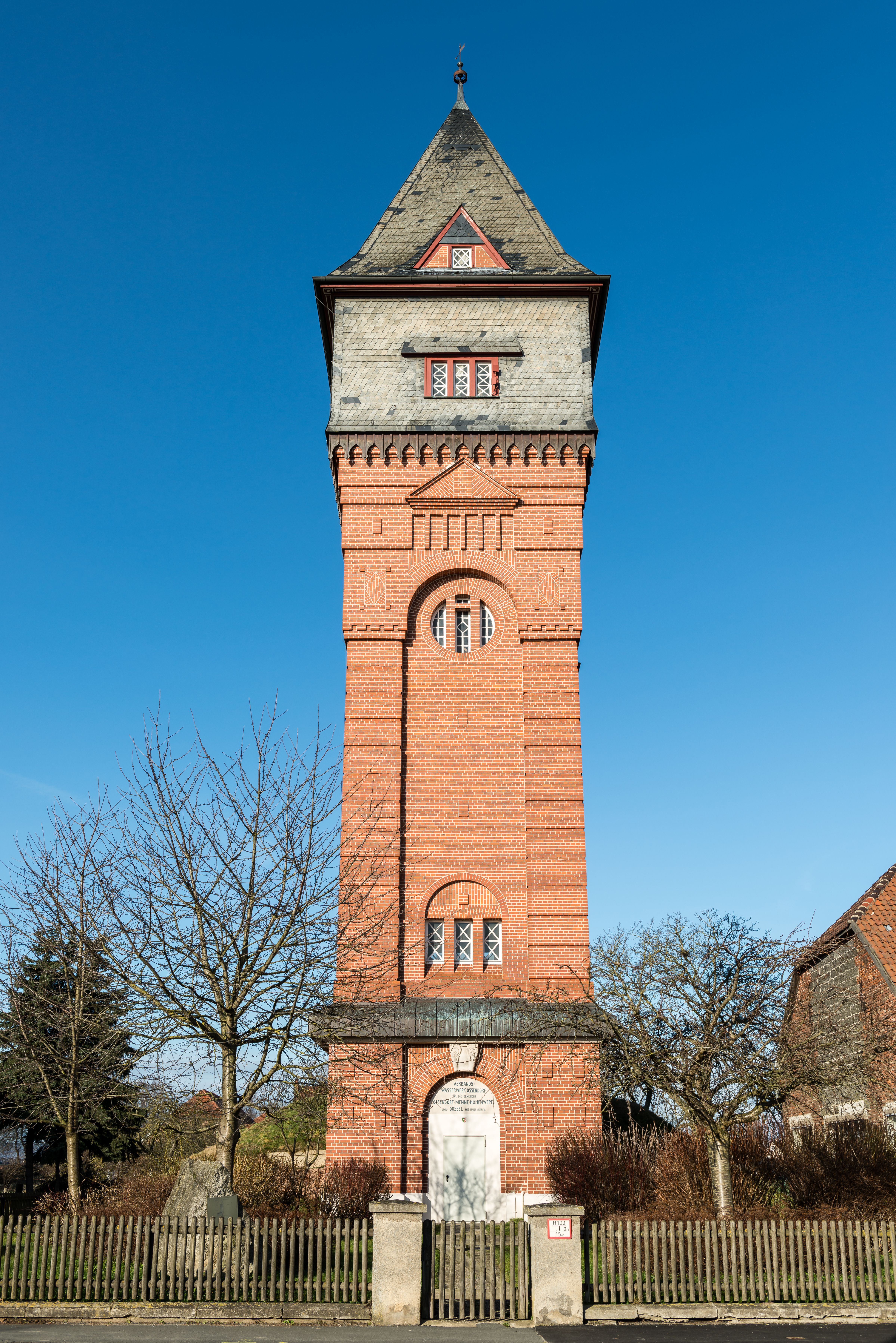 Historic Brick Water Tower in Warburg, Germany · Free Stock Photo