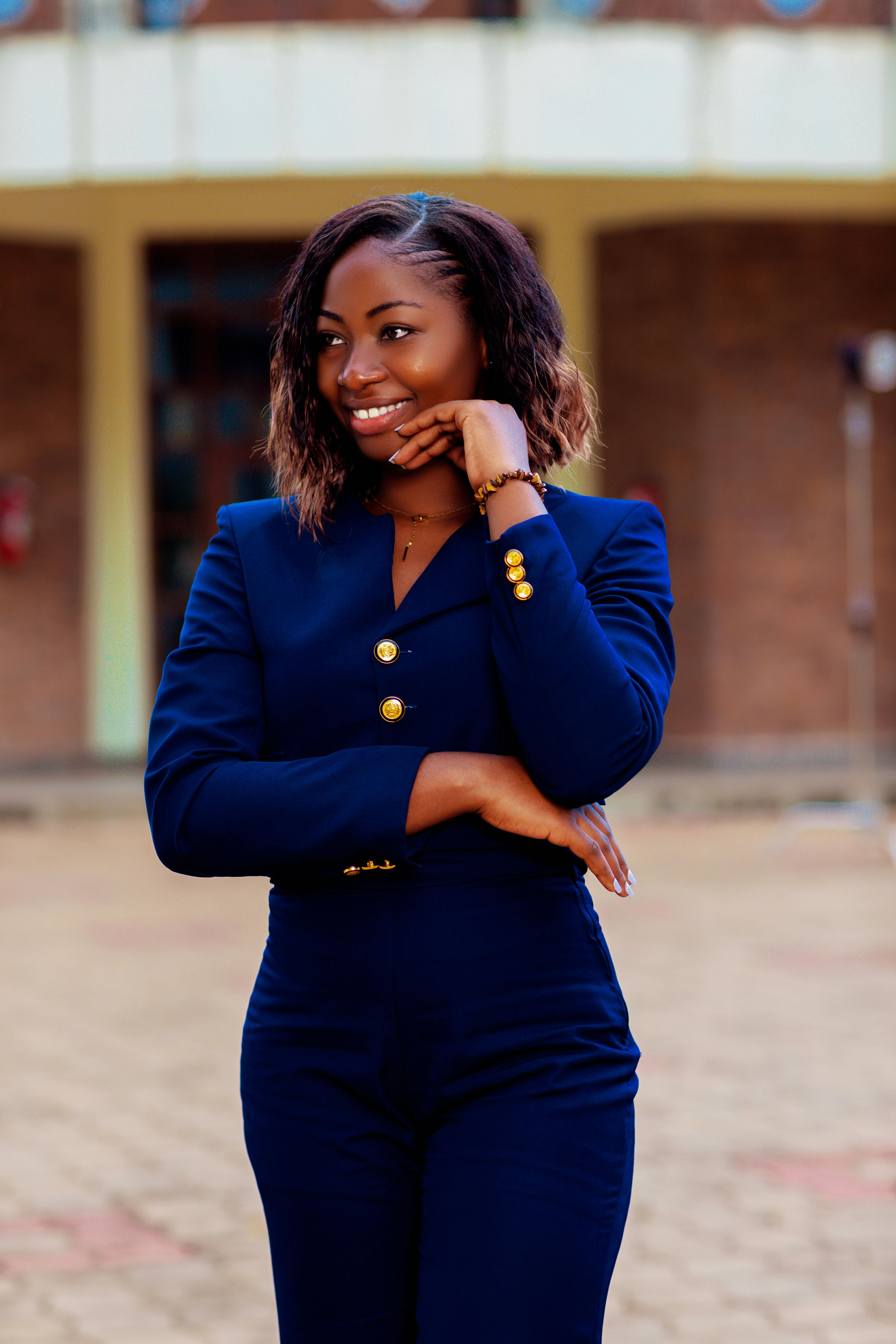 Smiling Nervously Businesswoman Photos, Download The BEST Free Smiling ...