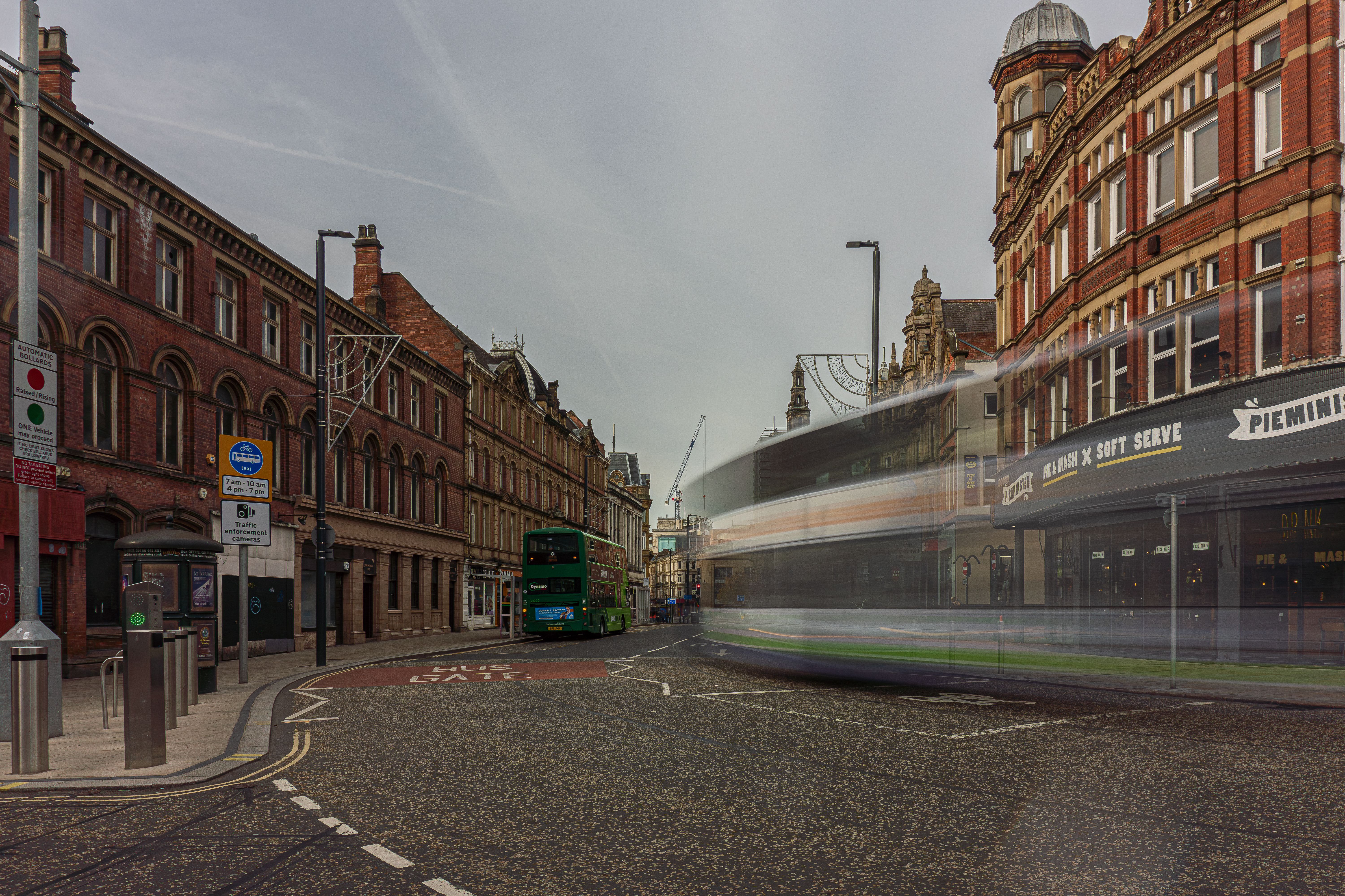 Long Exposure of Leeds City Center Street · Free Stock Photo