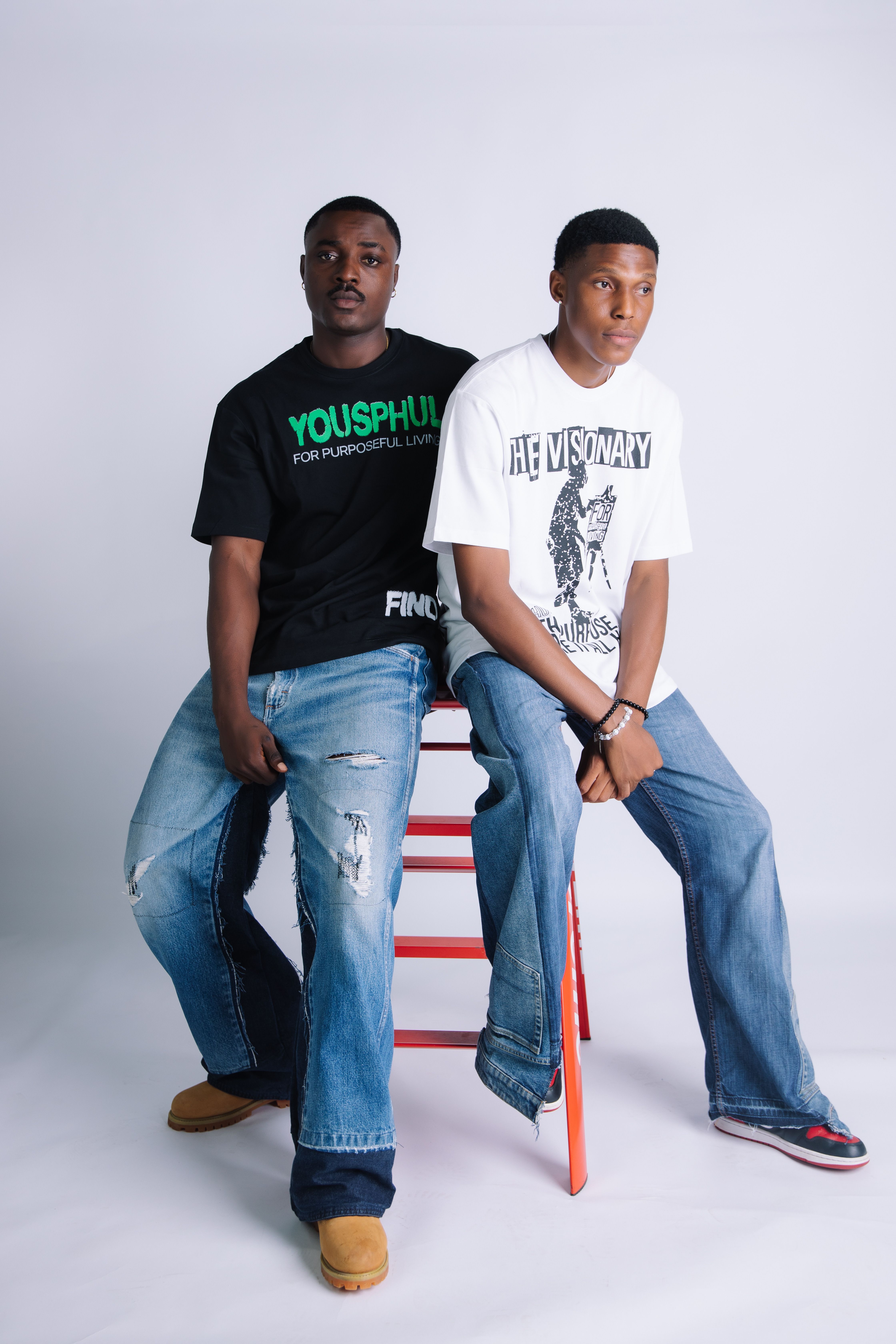Two Young Men in Stylish Casual Outfits · Free Stock Photo