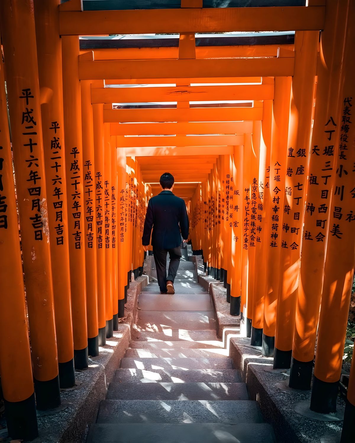 Man Near Torii Gate Wallpaper Photos, Download The BEST Free Man Near ...