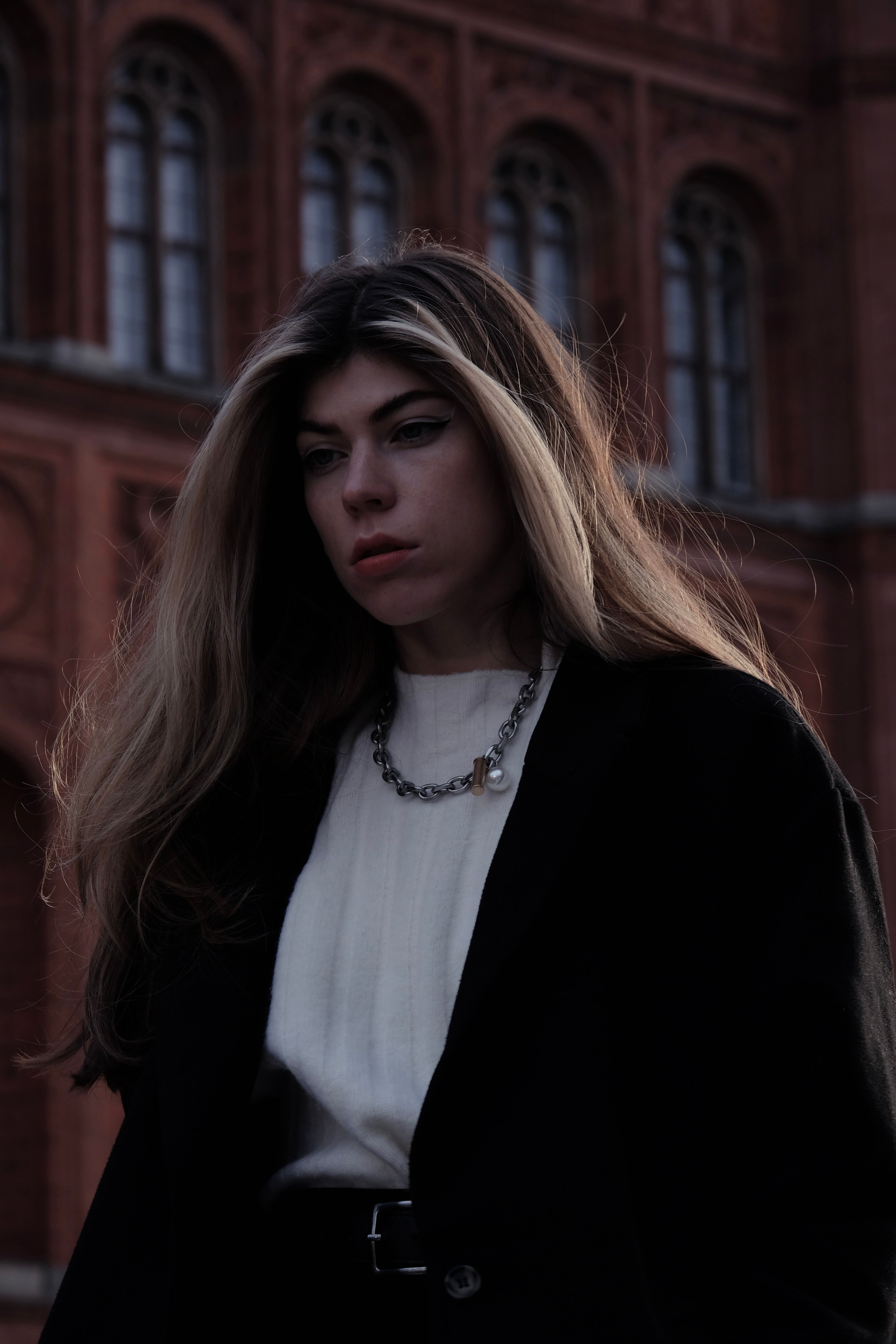 Stylish Woman in Berlin with Gothic Architecture · Free Stock Photo