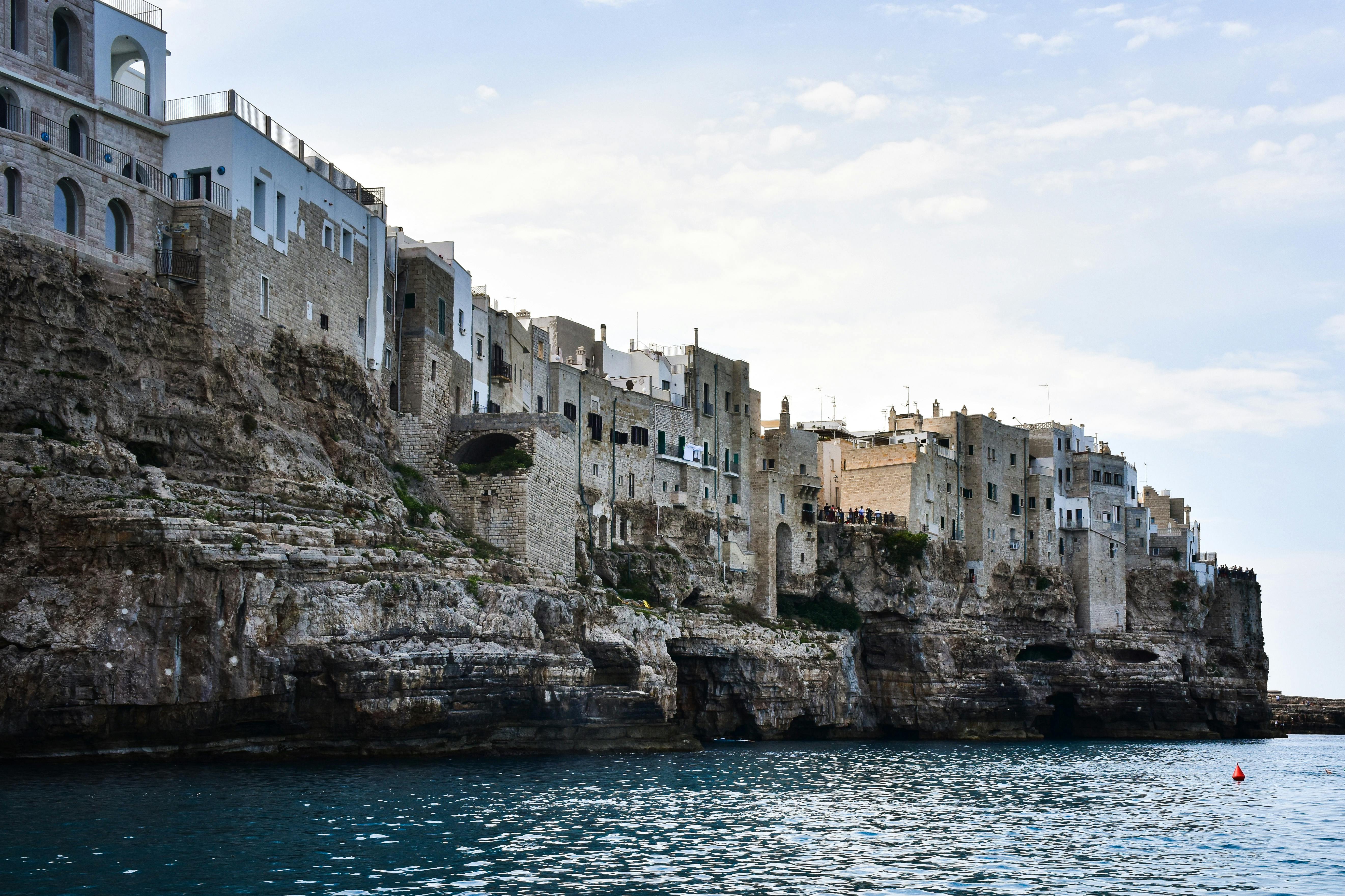 Scenic View of Cliffside Buildings in Polignano a Mare · Free Stock Photo