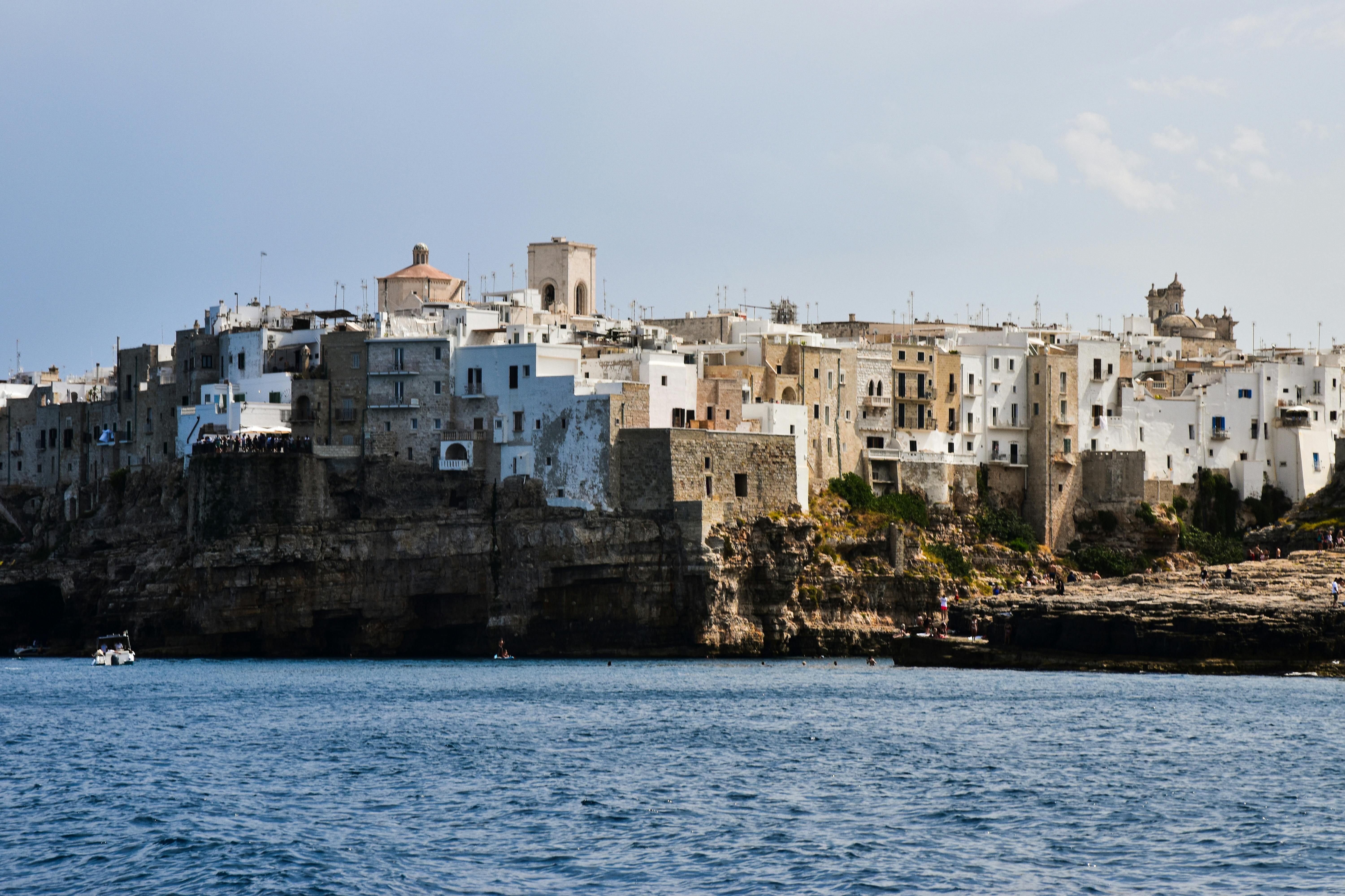 Scenic View of Polignano a Mare, Apulia Coast · Free Stock Photo