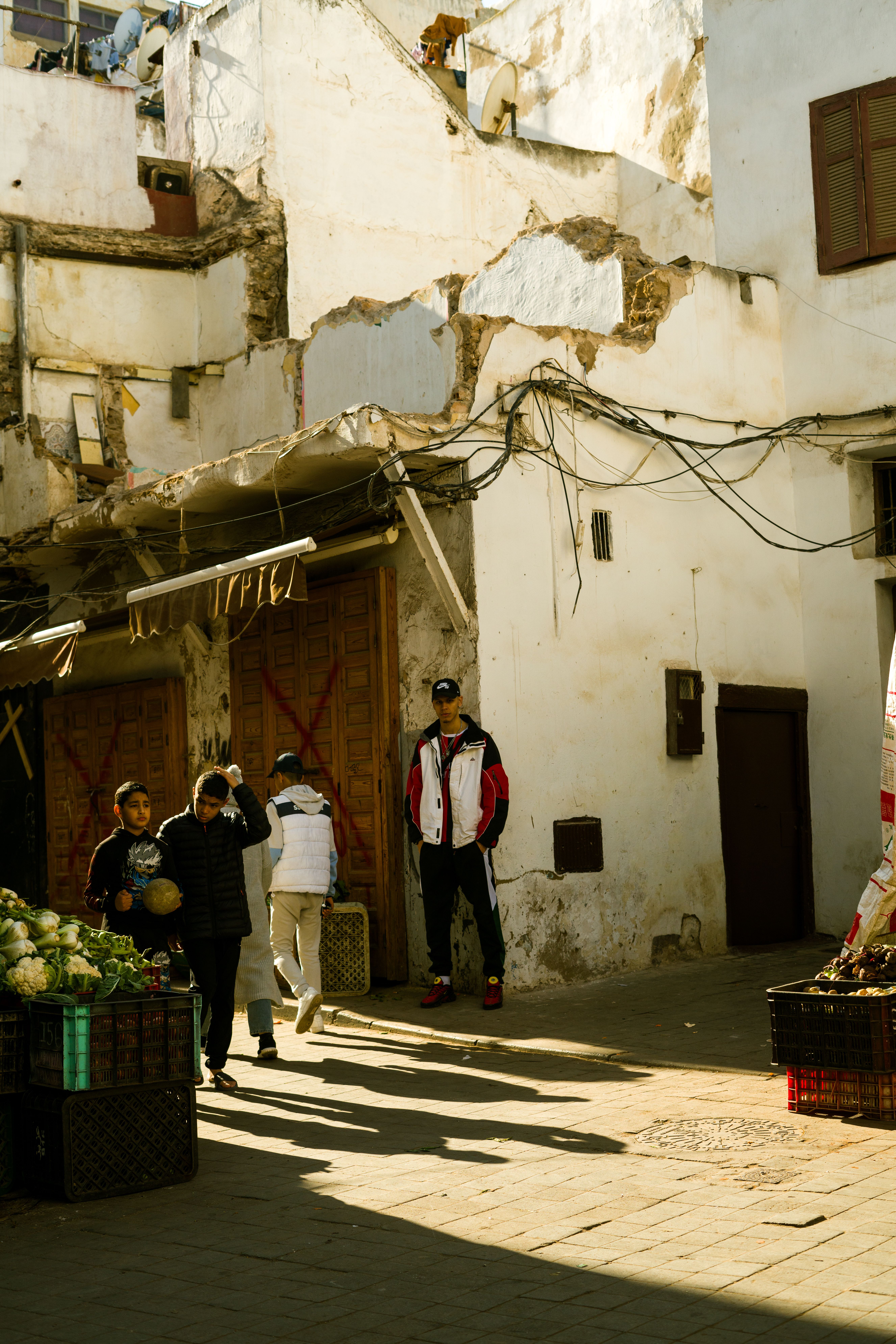 Busy Street Scene in Moroccan Market · Free Stock Photo