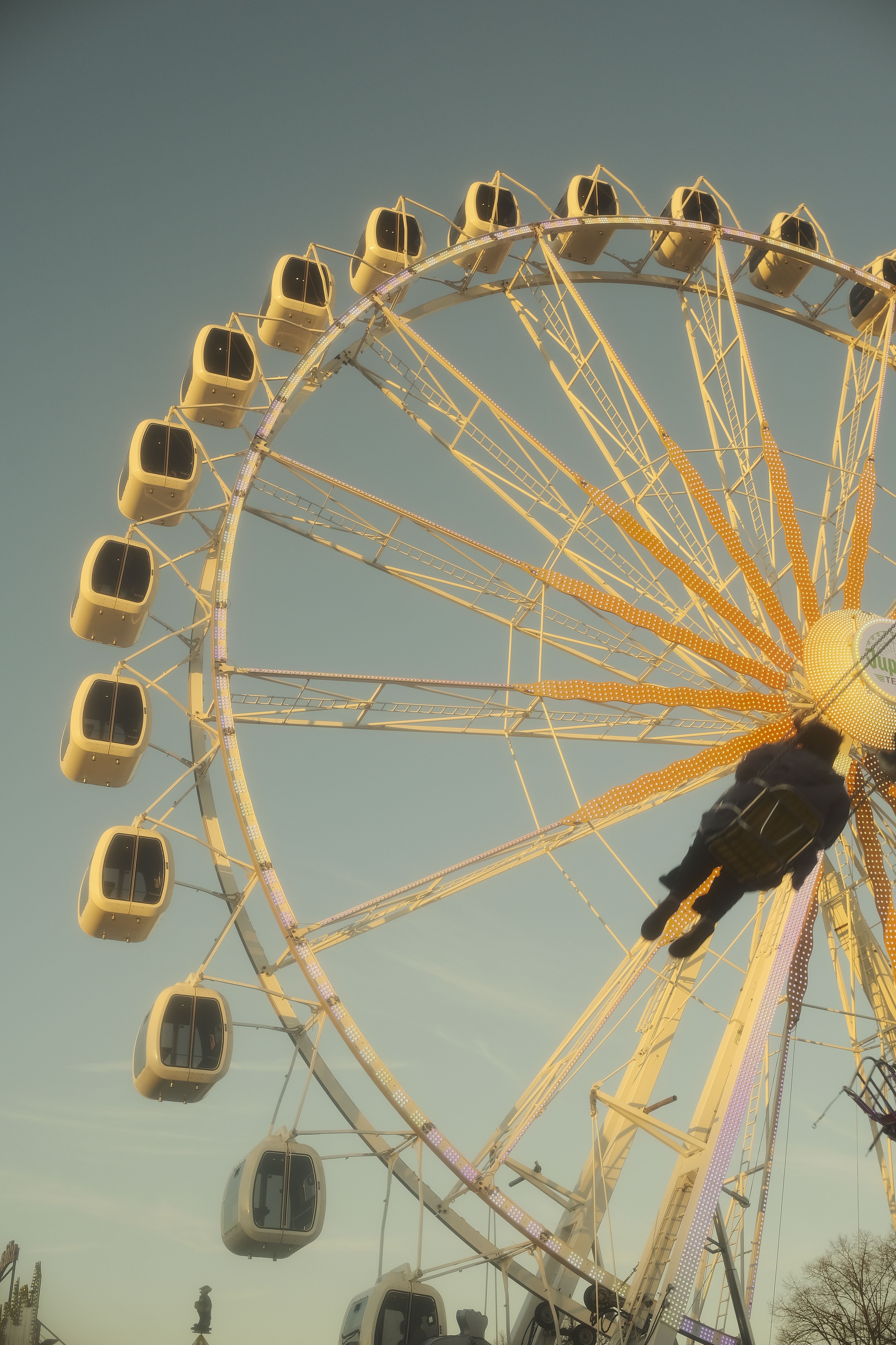 Giant Ferris Wheel in Golden Evening Light · Free Stock Photo