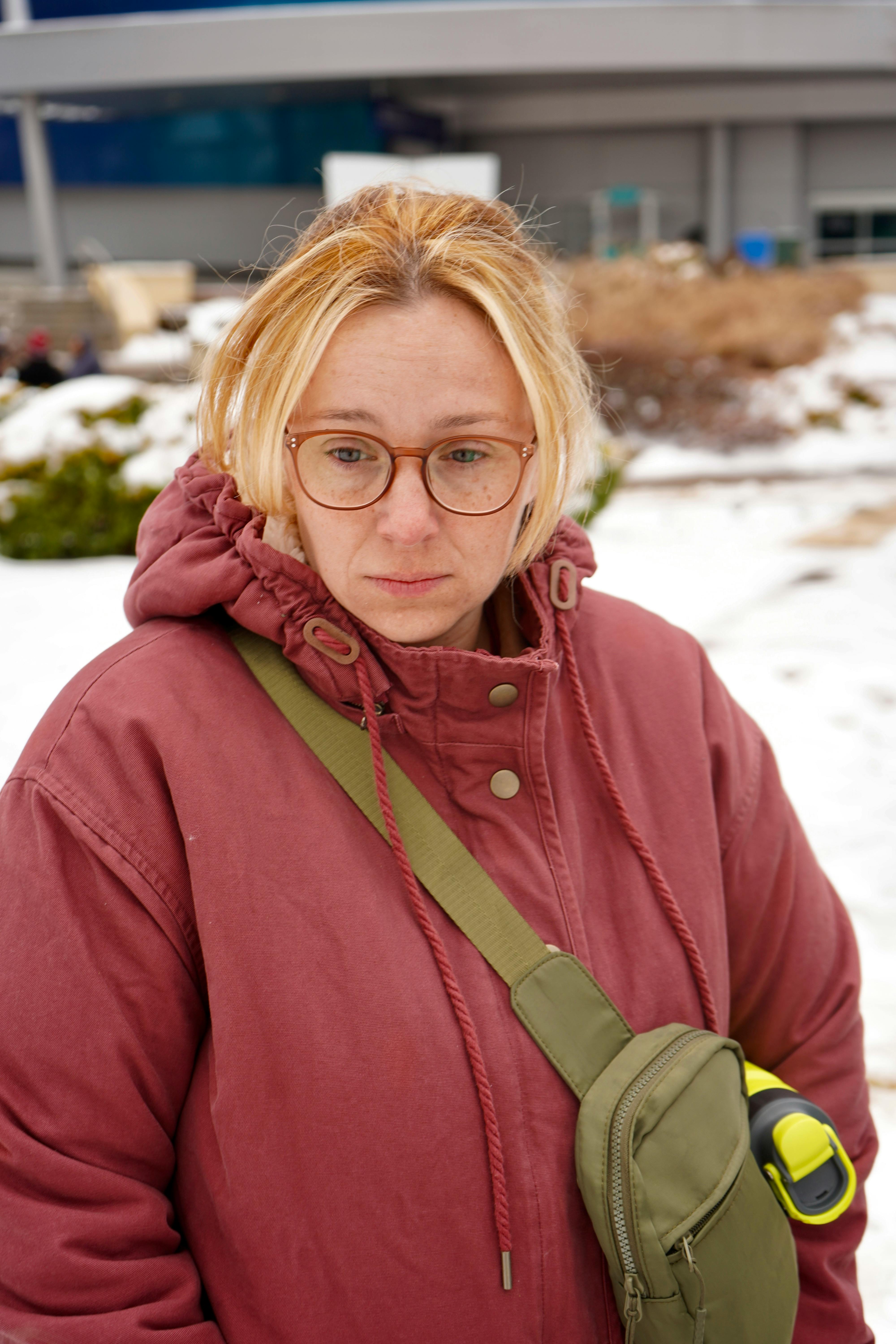Woman in Winter Coat Outdoors in Atlanta Snow · Free Stock Photo