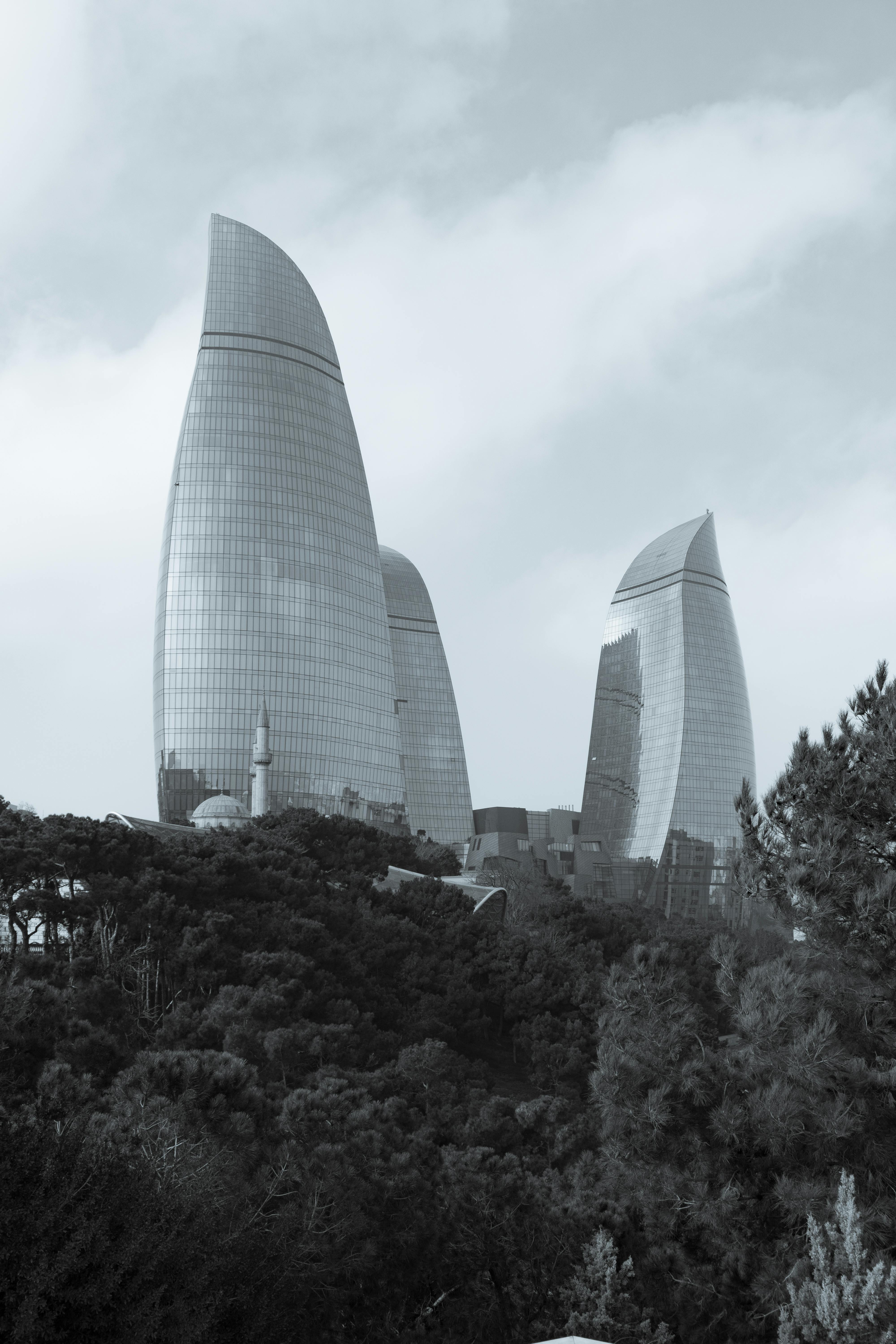 Flame Towers in Baku, Azerbaijan - Iconic Skyline · Free Stock Photo