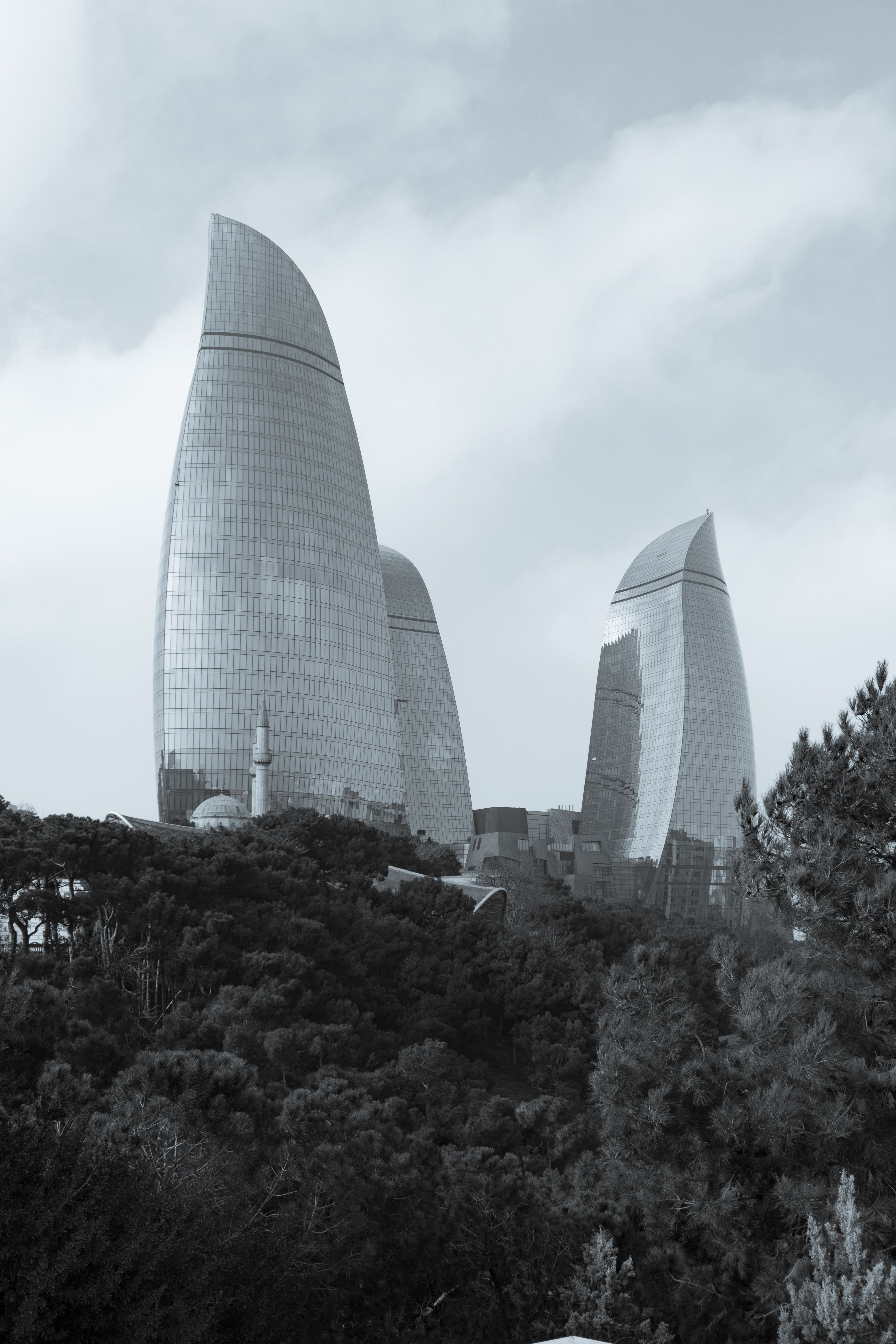 Flame Towers in Baku, Azerbaijan - Iconic Skyline · Free Stock Photo