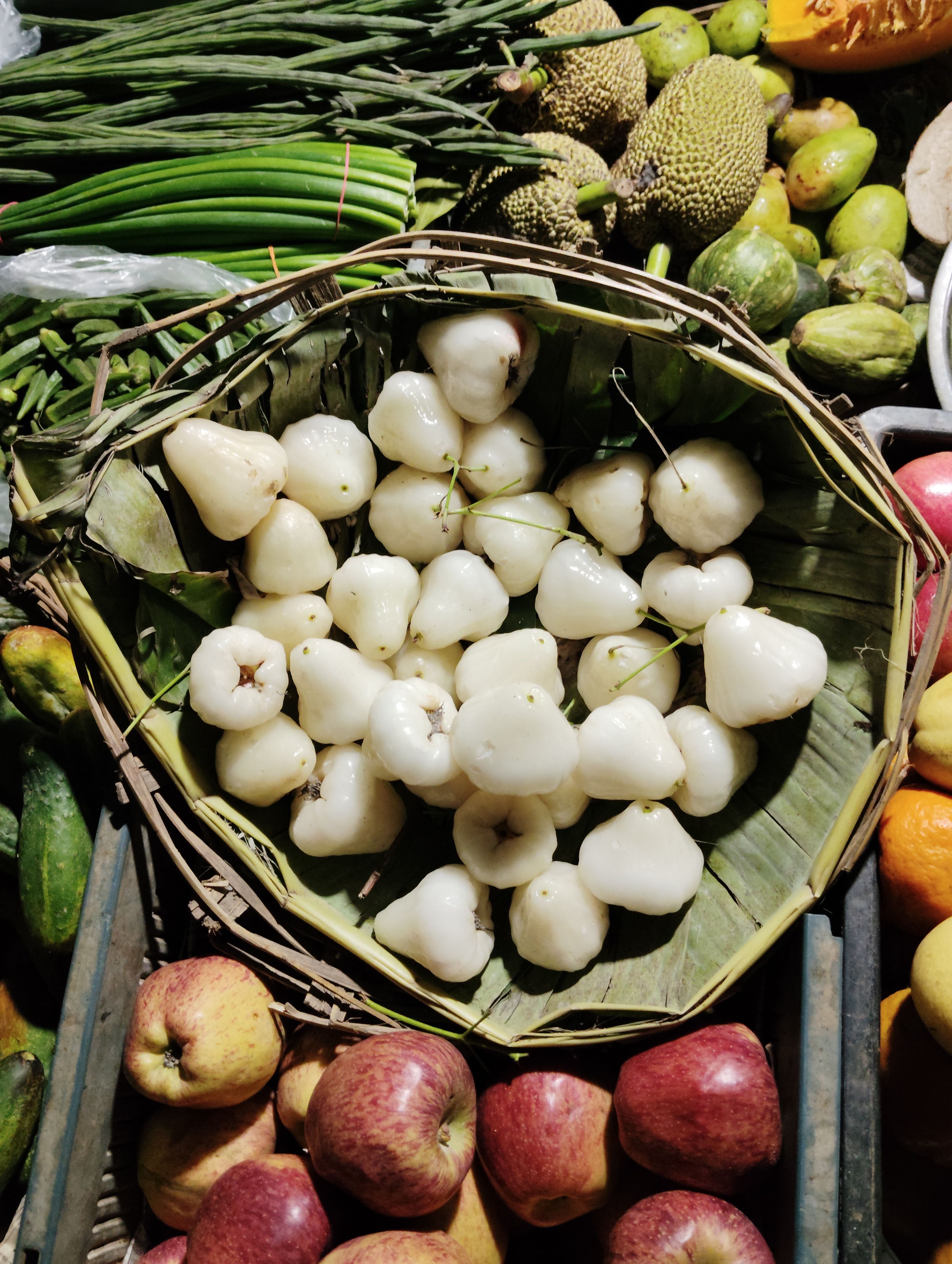 Fresh Tropical Fruits Display at Market · Free Stock Photo