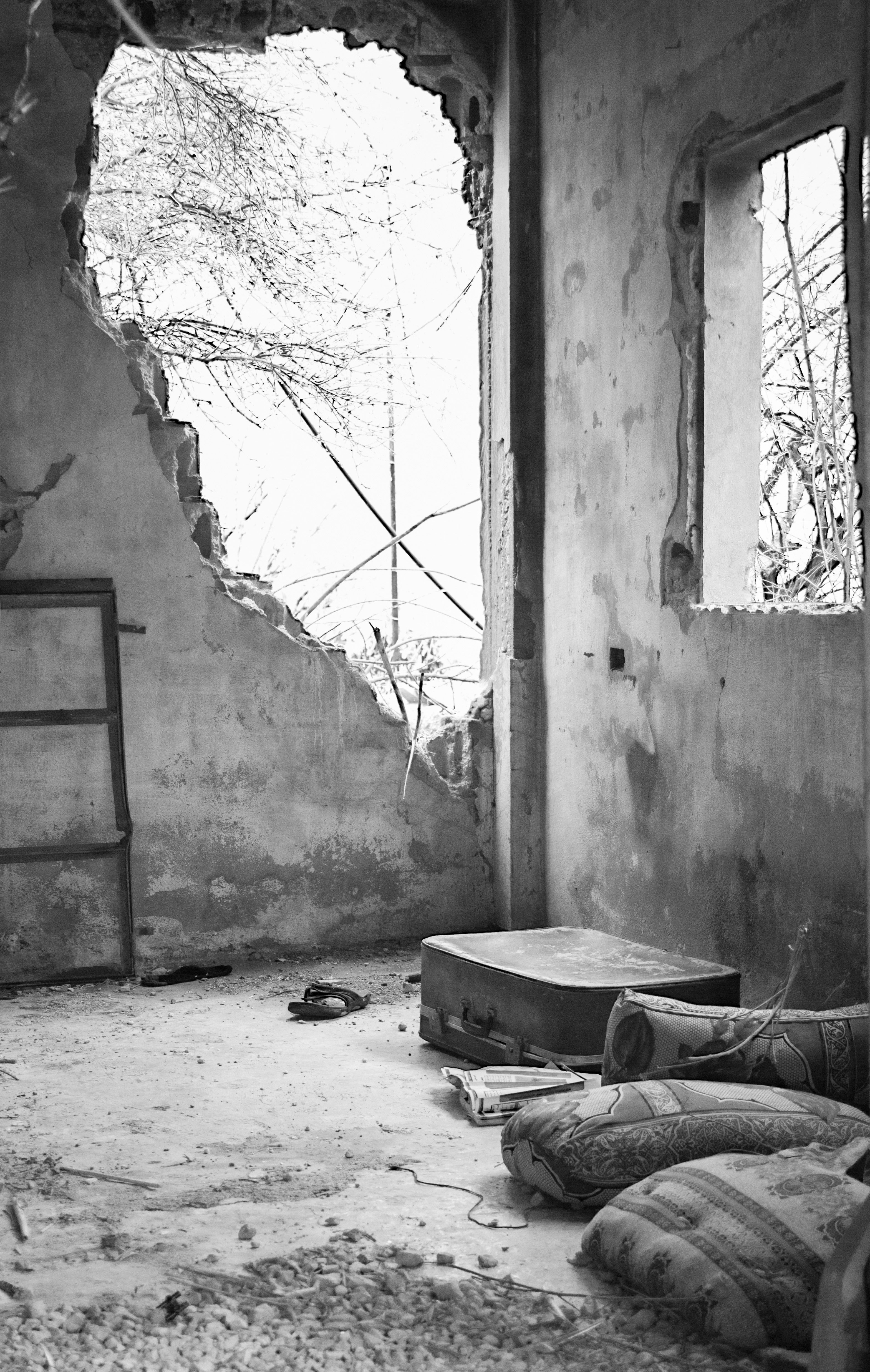 Une Maison Syrienne Abandonnée Et Endommagée Par La Guerre · Photo gratuite