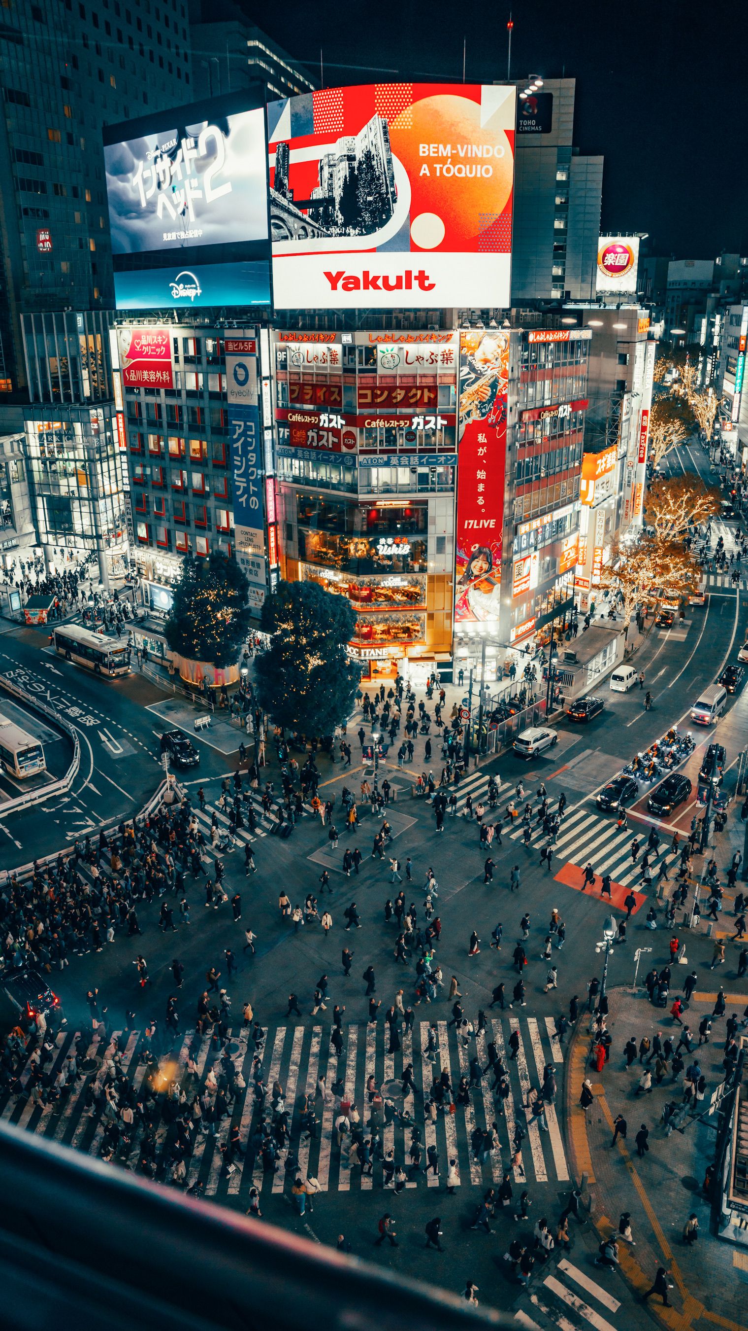 Cruce De Shibuya De Noche · Foto de stock gratuita
