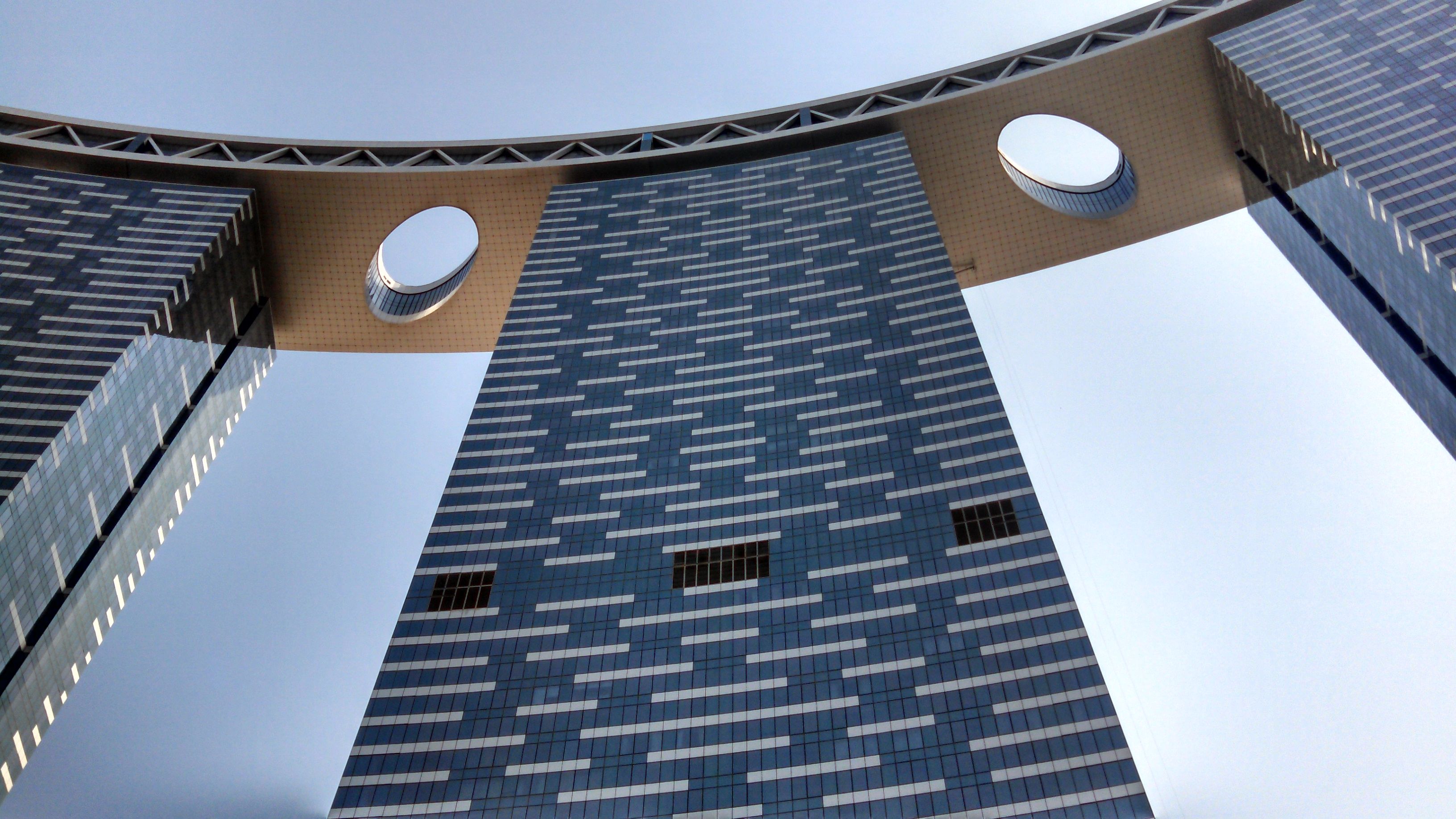 Modern Architectural Marvel with Circular Openings · Free Stock Photo