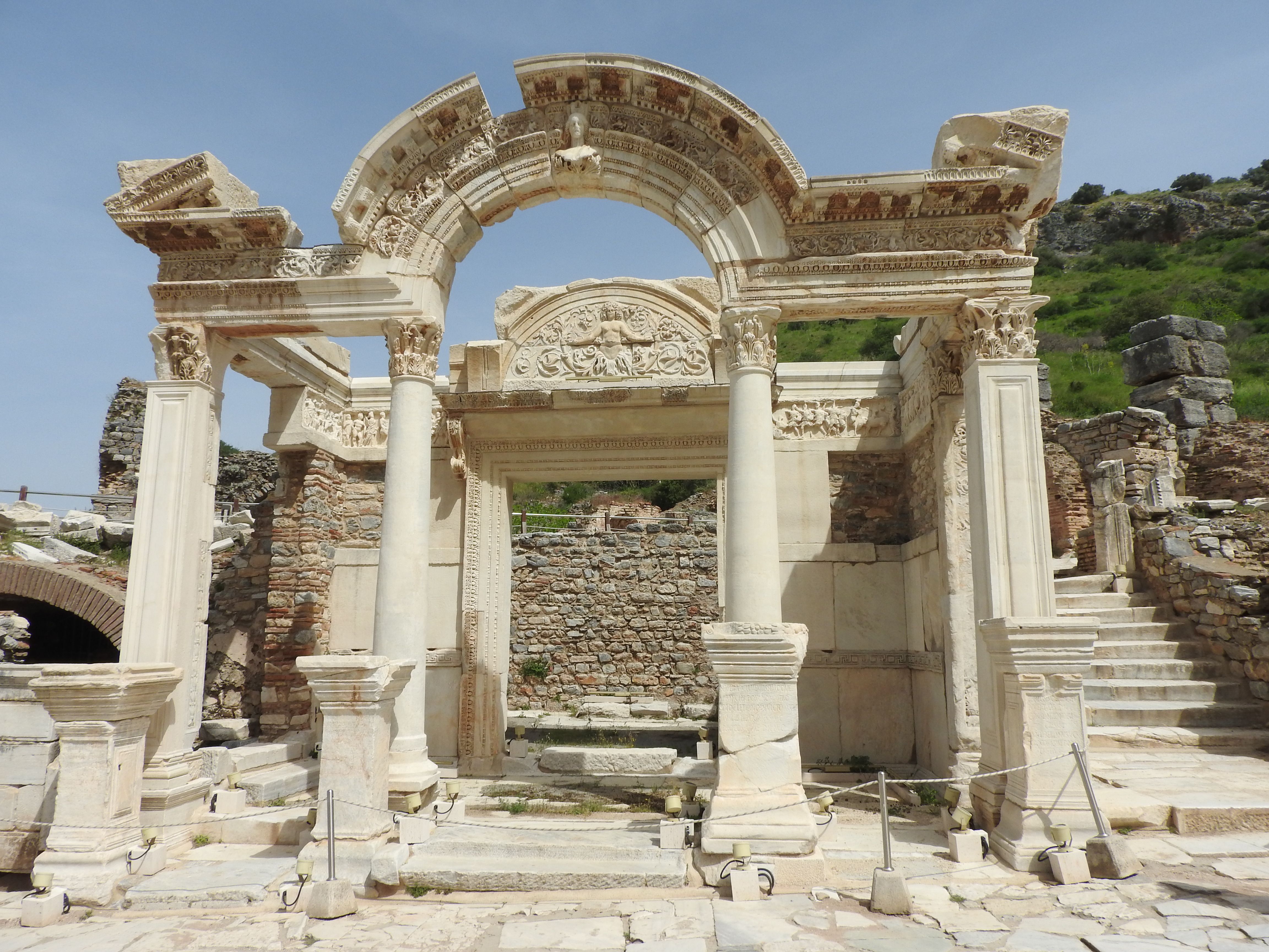 Ancient Roman Temple of Hadrian in Ephesus · Free Stock Photo