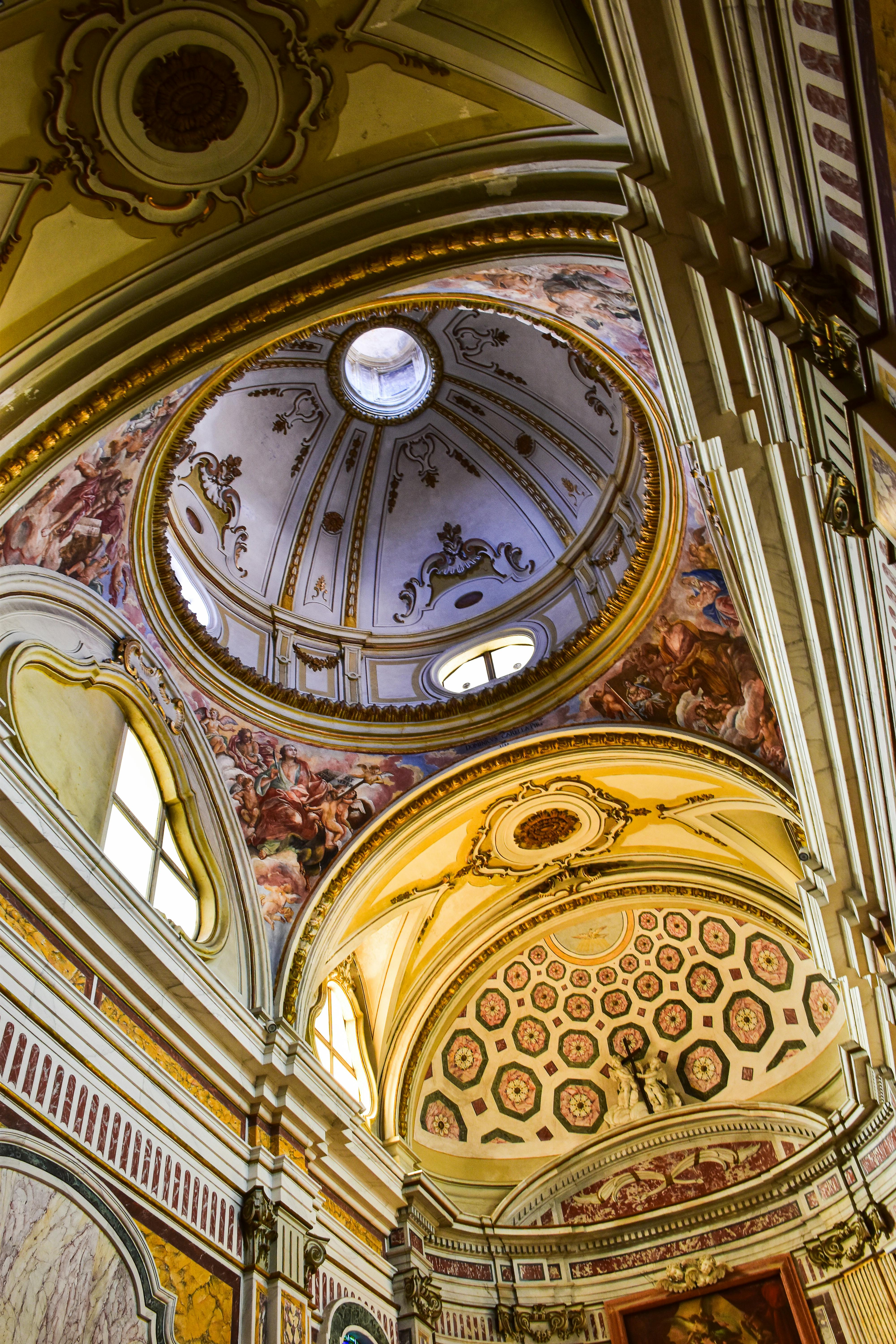 Intricate Baroque Architecture Interior View · Free Stock Photo