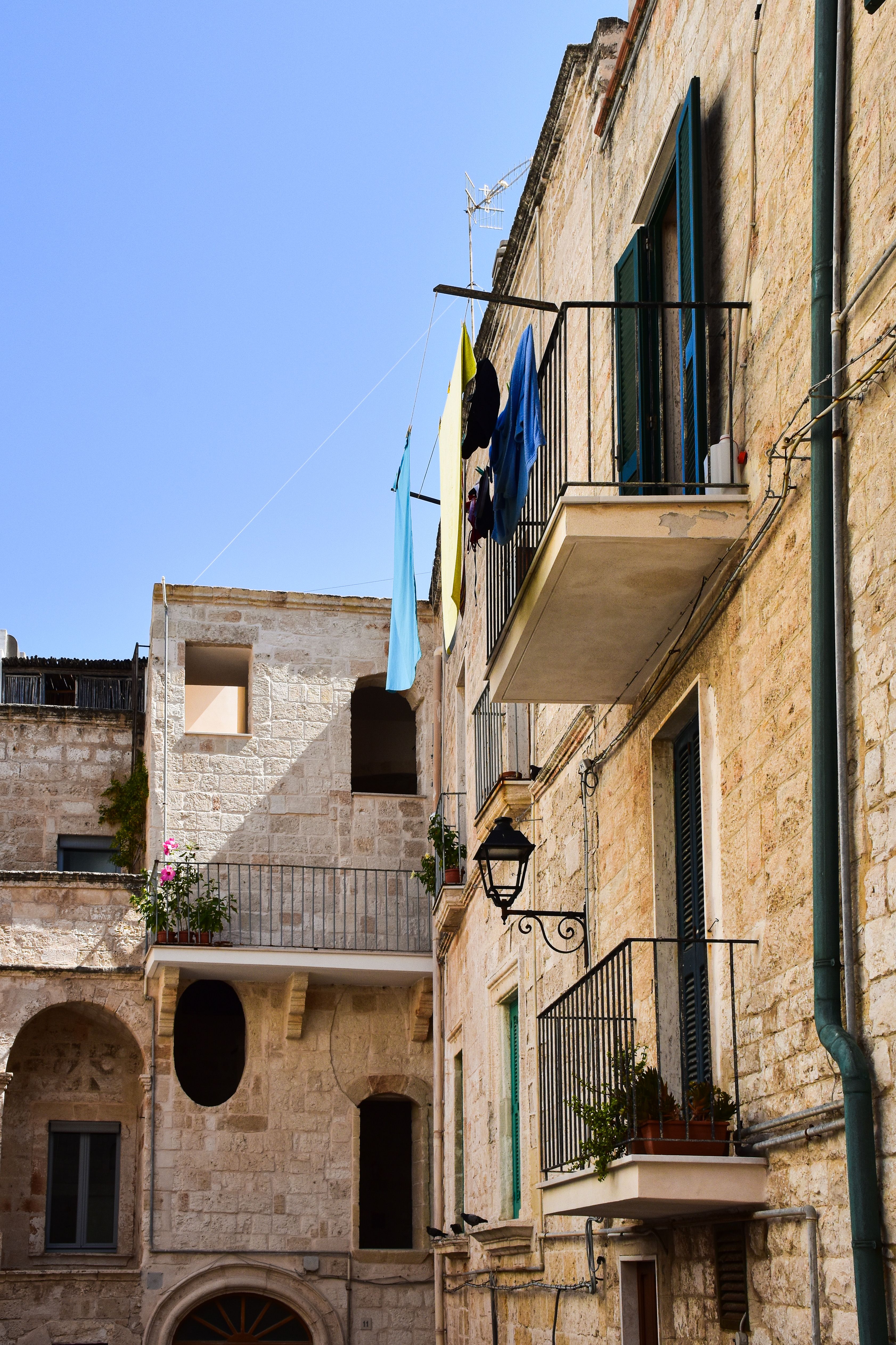 Charming Italian Stone Buildings with Balconies · Free Stock Photo