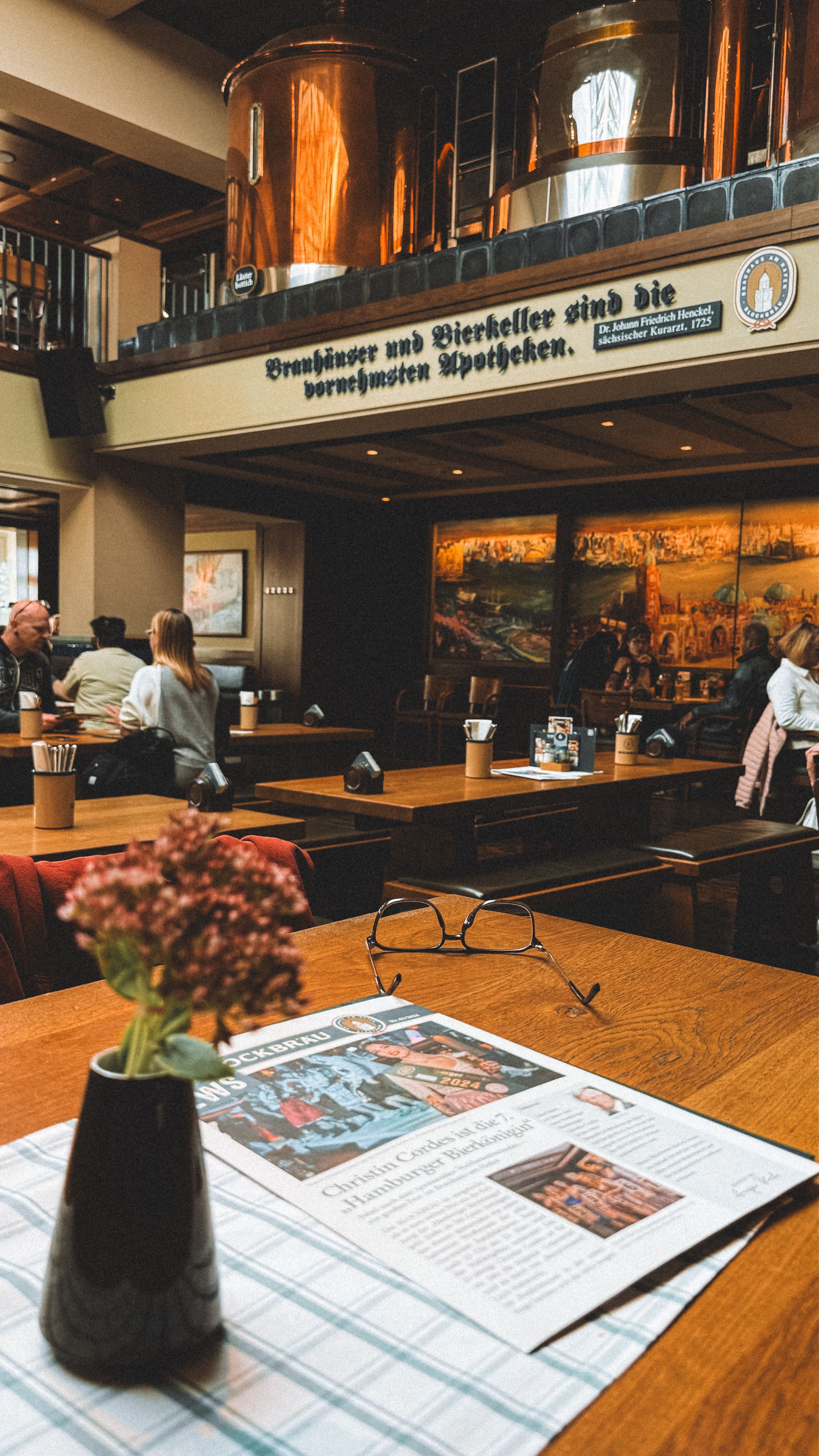 Cozy Brewery Interior in Hamburg, Germany · Free Stock Photo