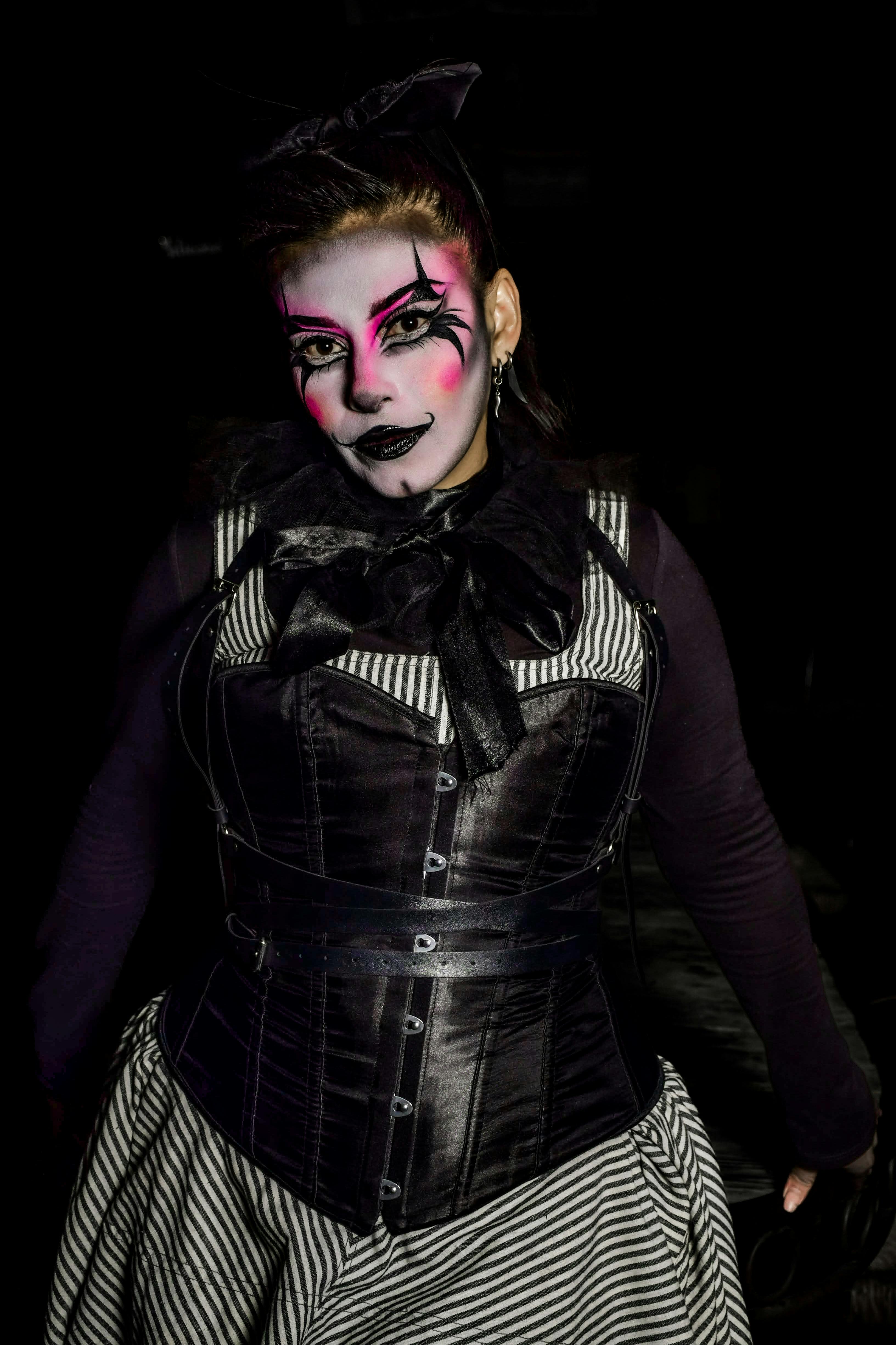 Gothic Costume with Dramatic Face Paint · Free Stock Photo