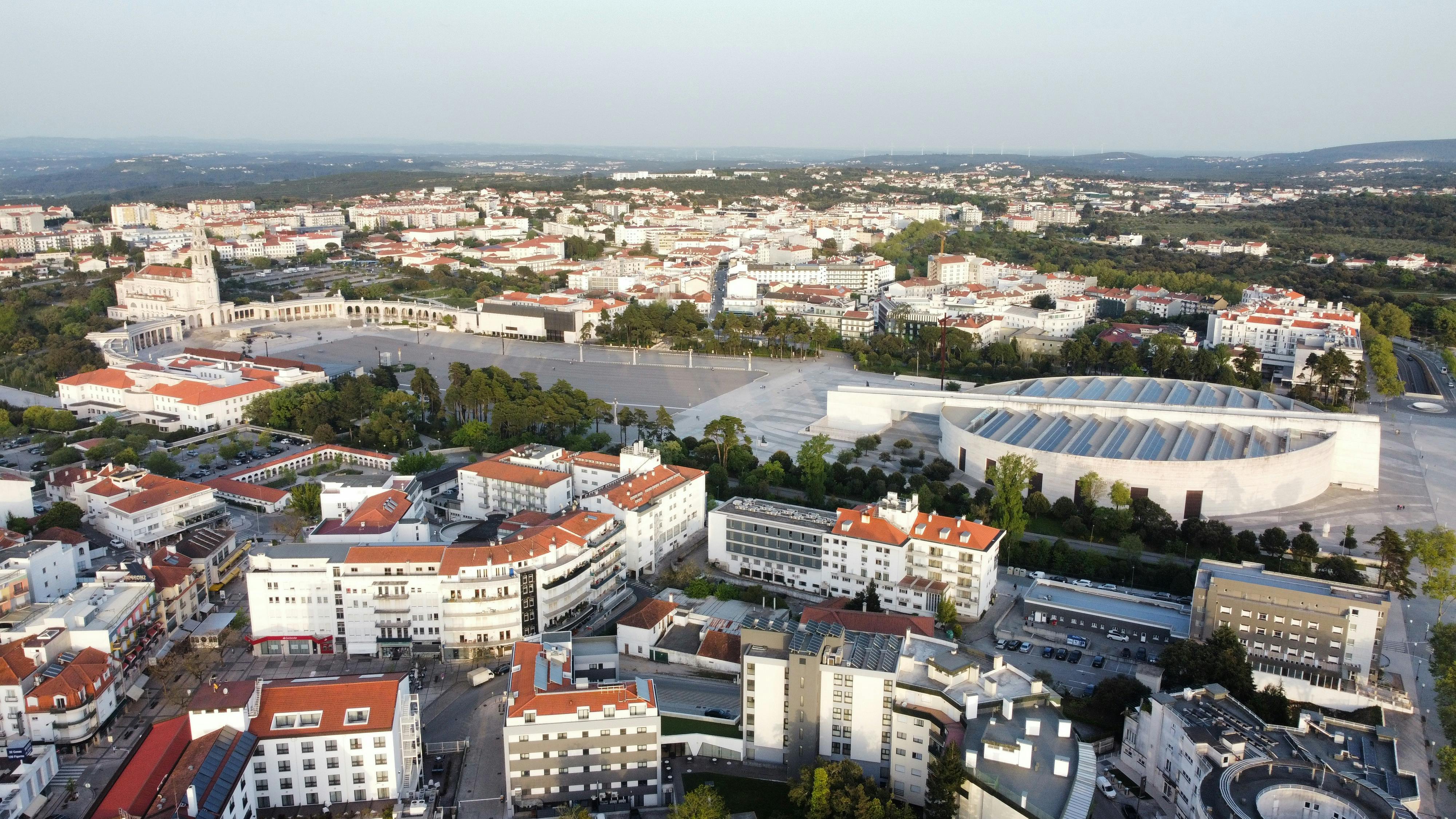 Aerial View of Fátima Sanctuary, Portugal's Iconic Landmark · Free ...