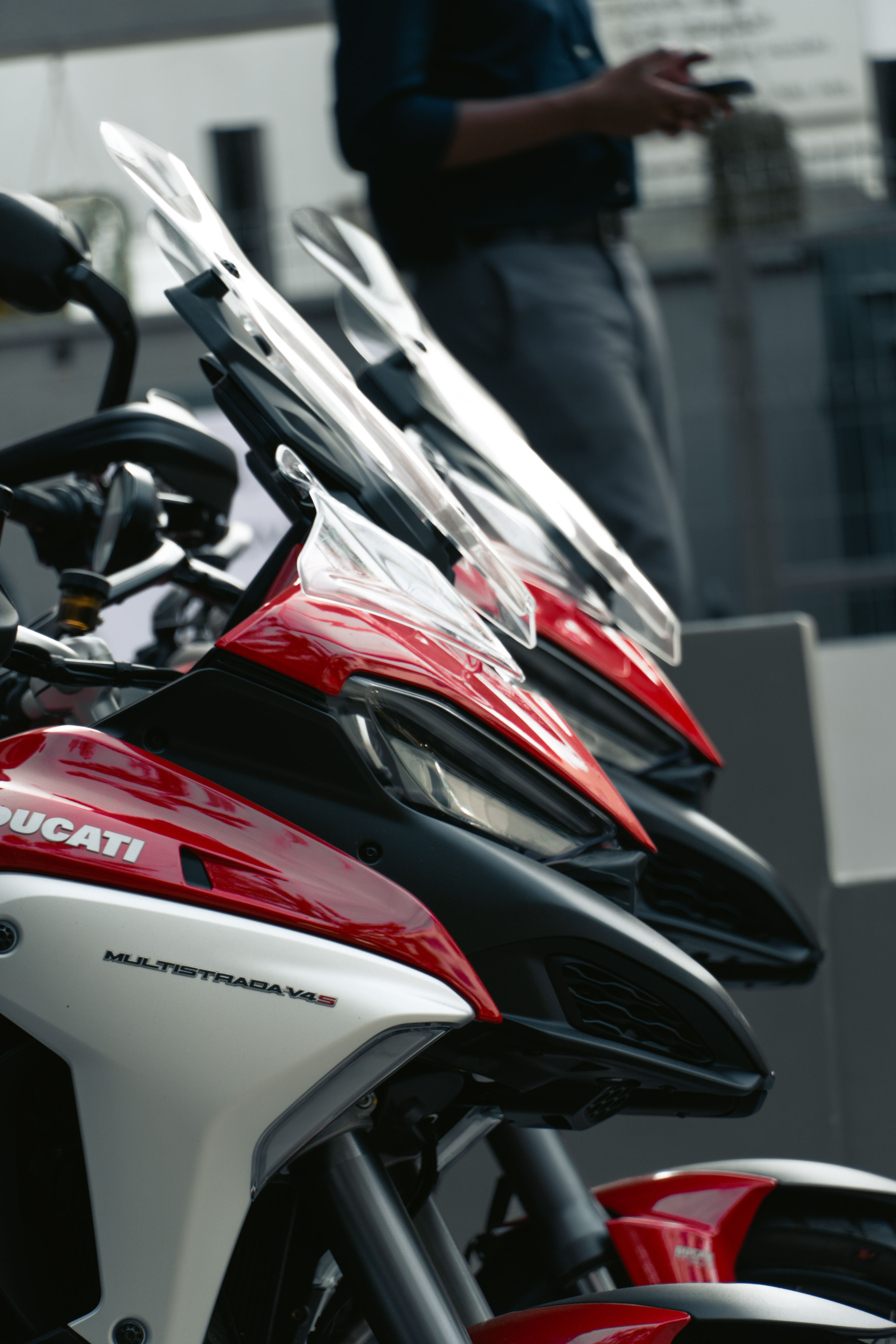 Ducati Motorbikes in Modern Showroom Display · Free Stock Photo