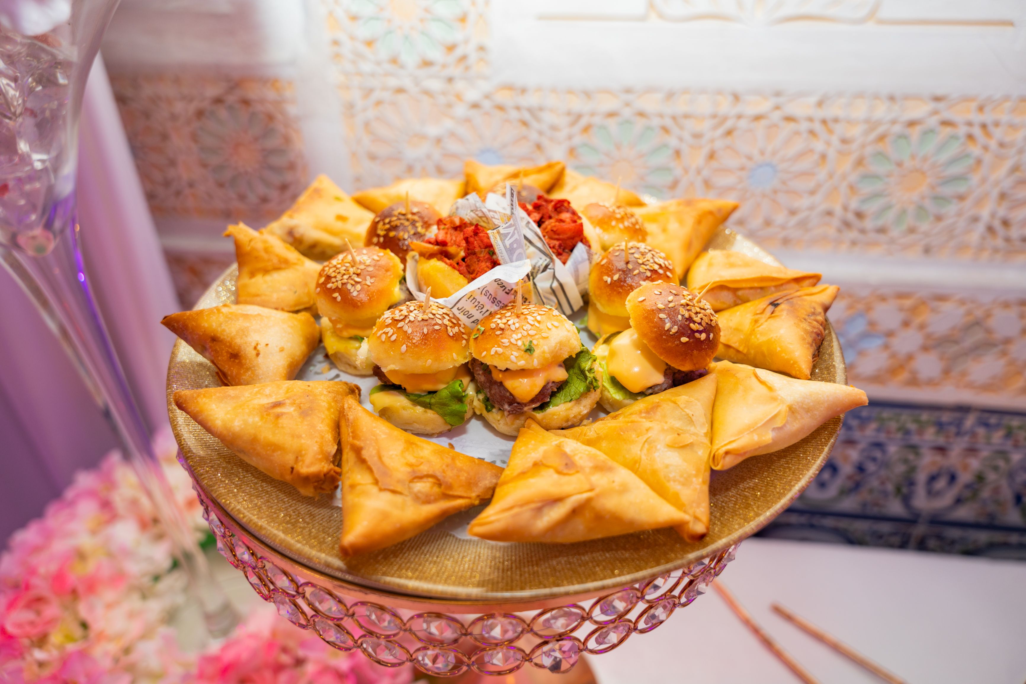 Assorted Appetizers on Elegant Serving Plate · Free Stock Photo