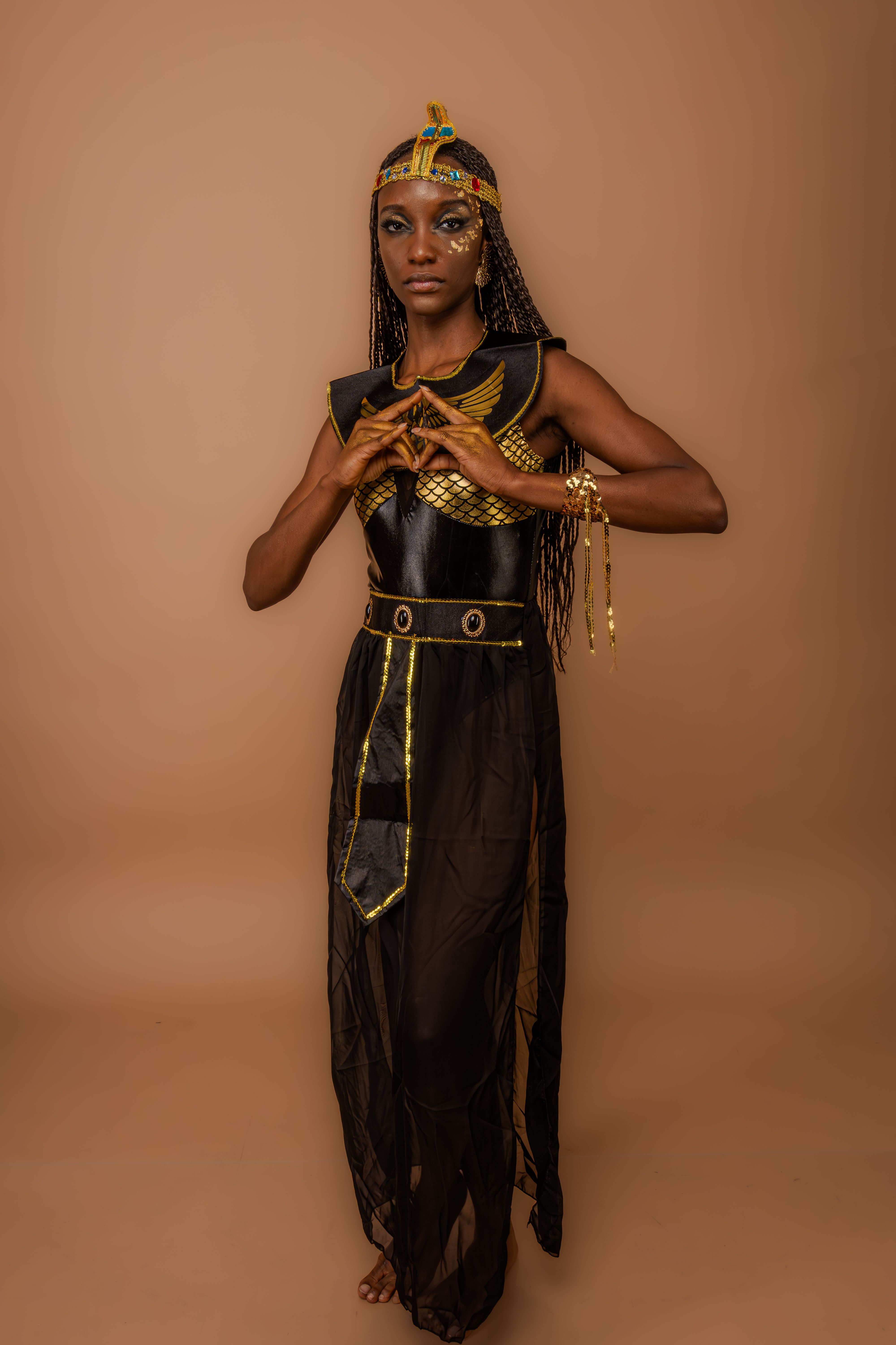Elegant Woman in Egyptian-Inspired Attire · Free Stock Photo