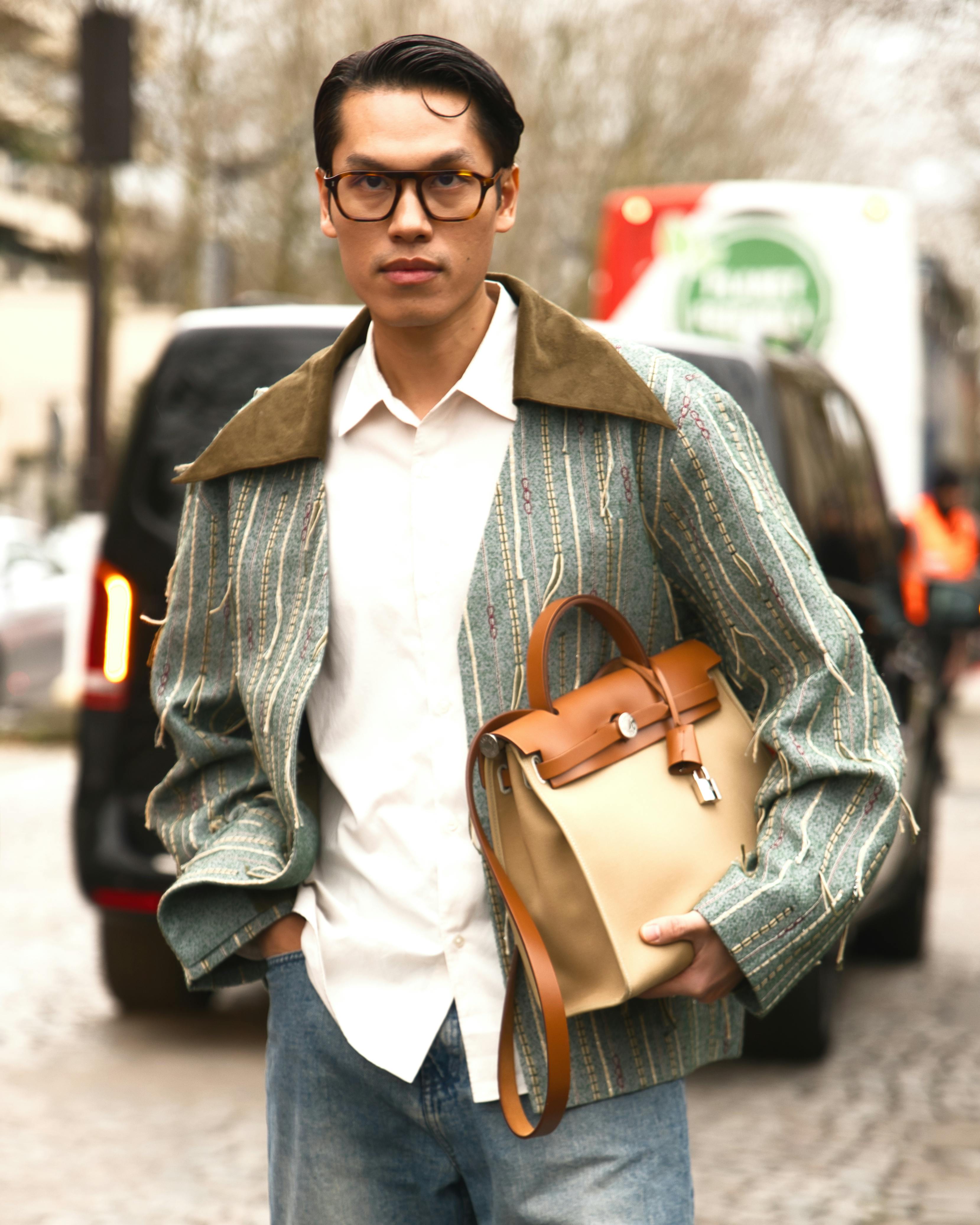 Stylish Male Model Walking the Streets of Paris · Free Stock Photo