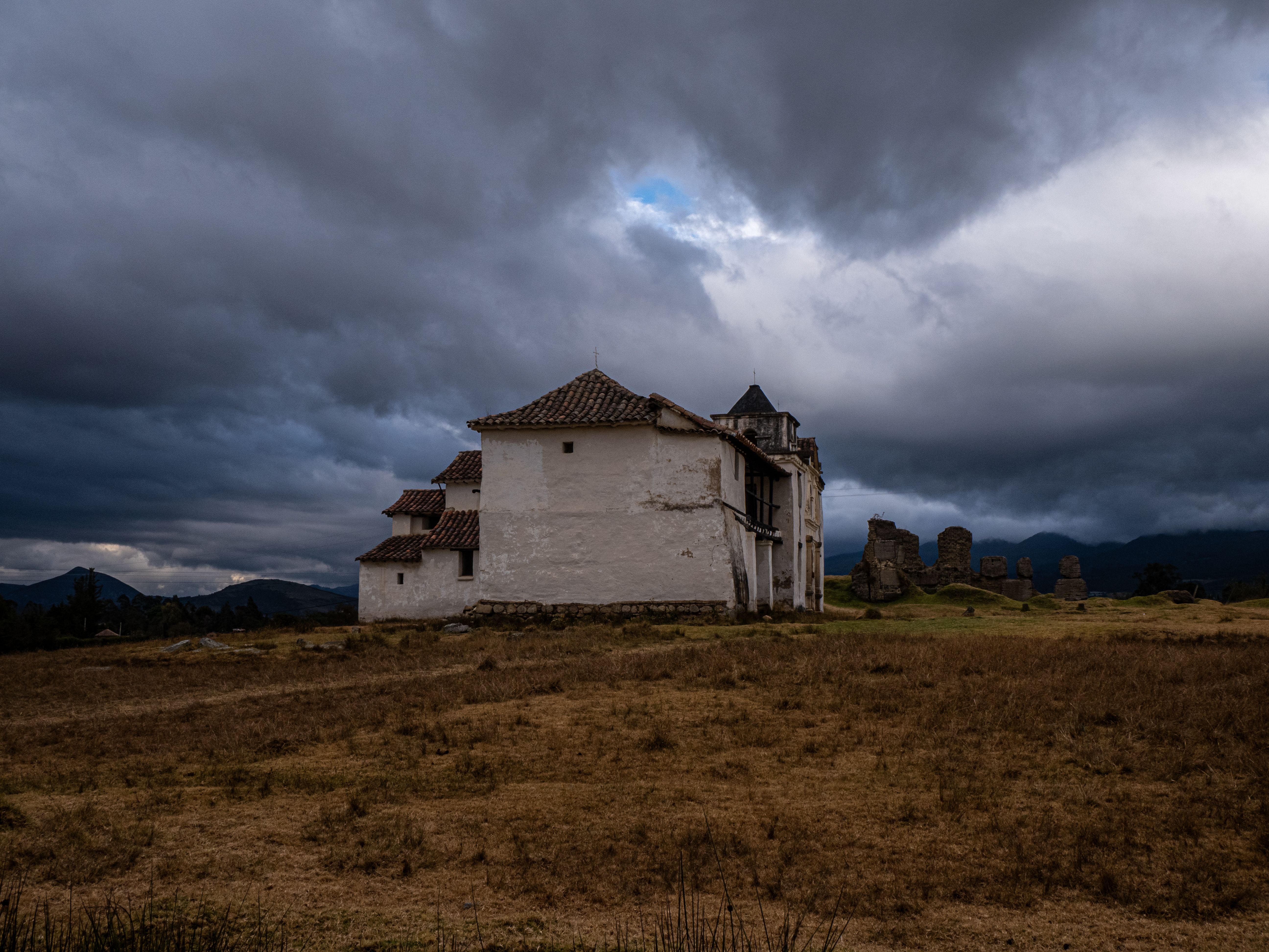 Historic Chapel in Guasca under Dramatic Skies · Free Stock Photo