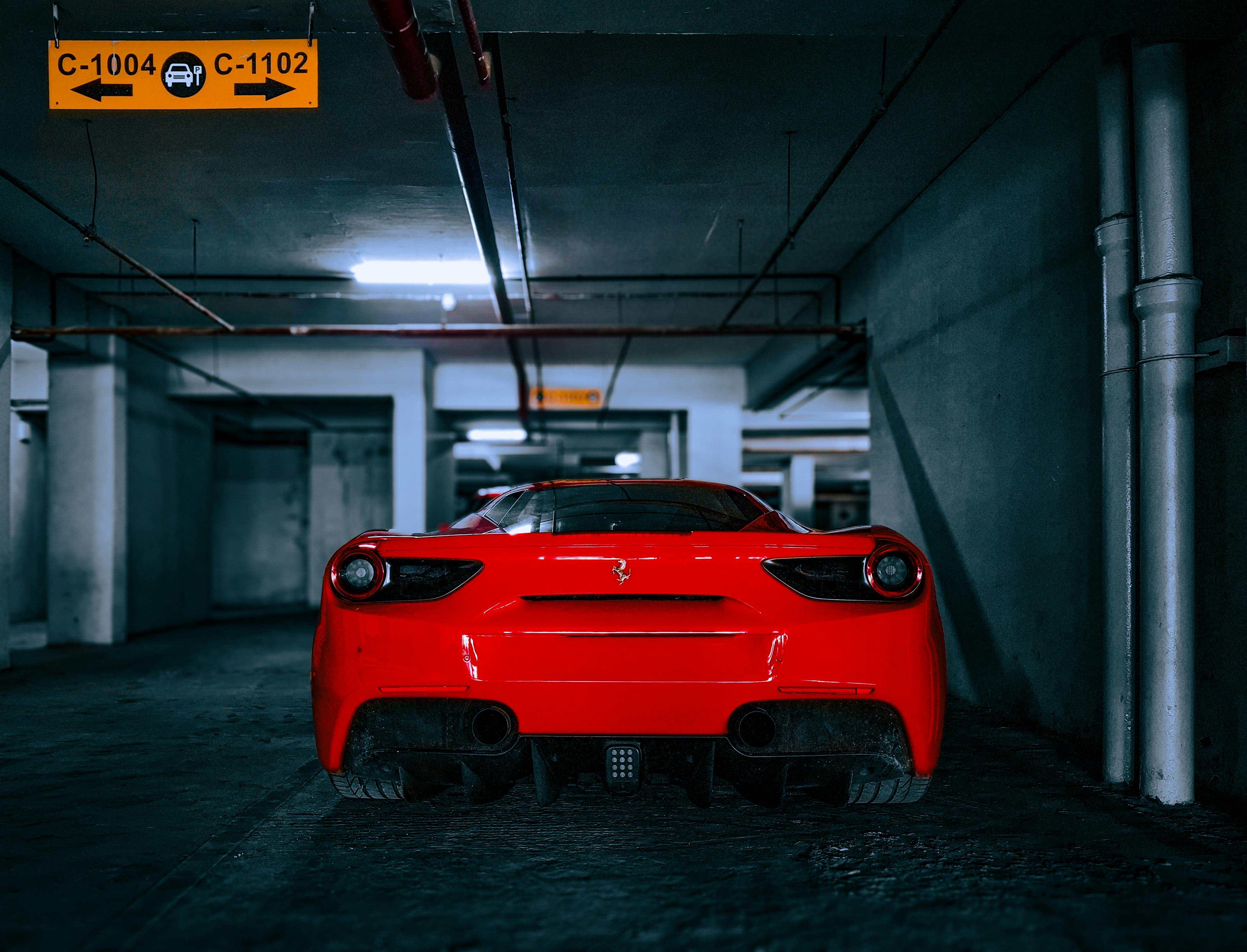 Red Ferrari on the Road · Free Stock Photo
