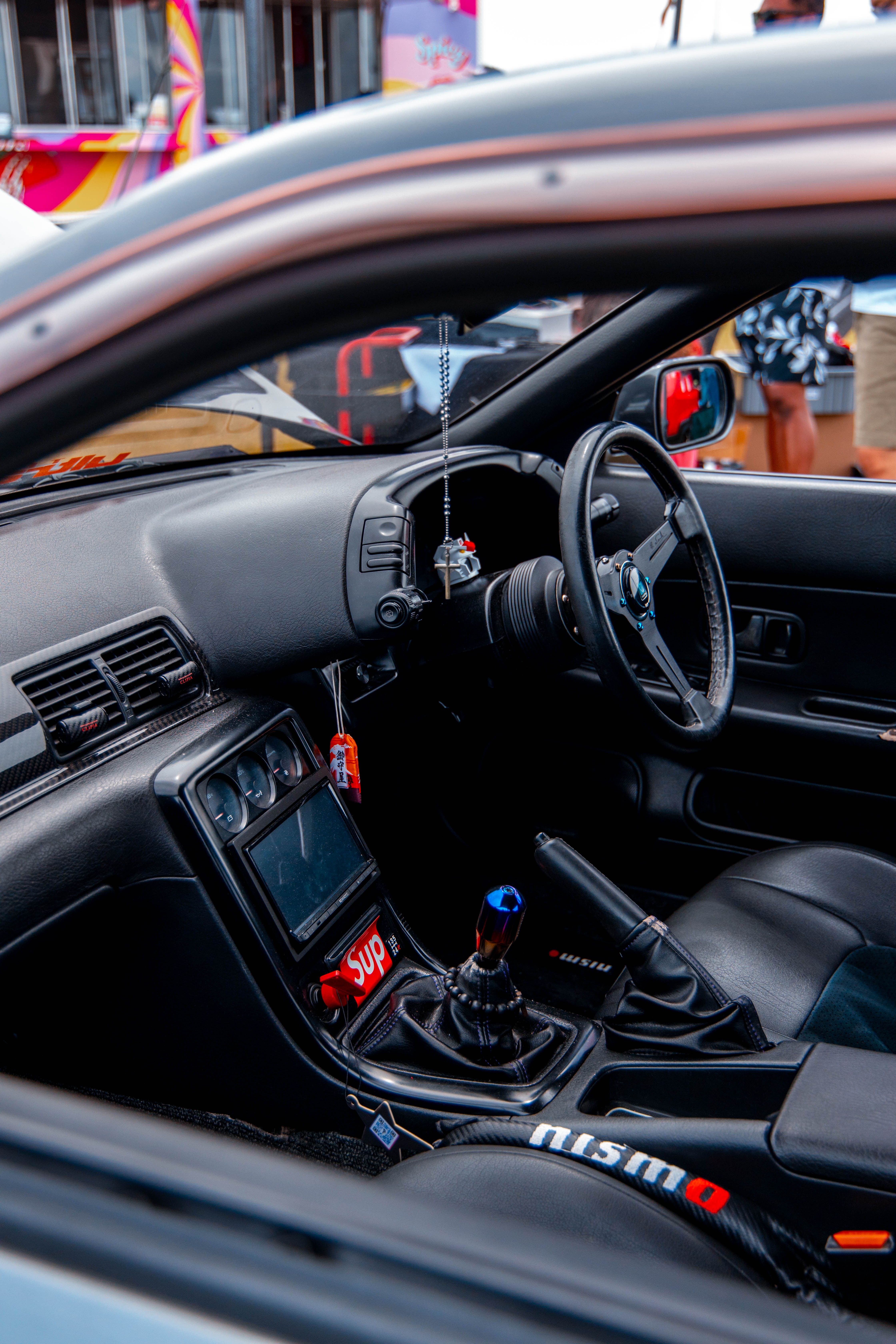 Interior of a Customized Sports Car at an Event · Free Stock Photo