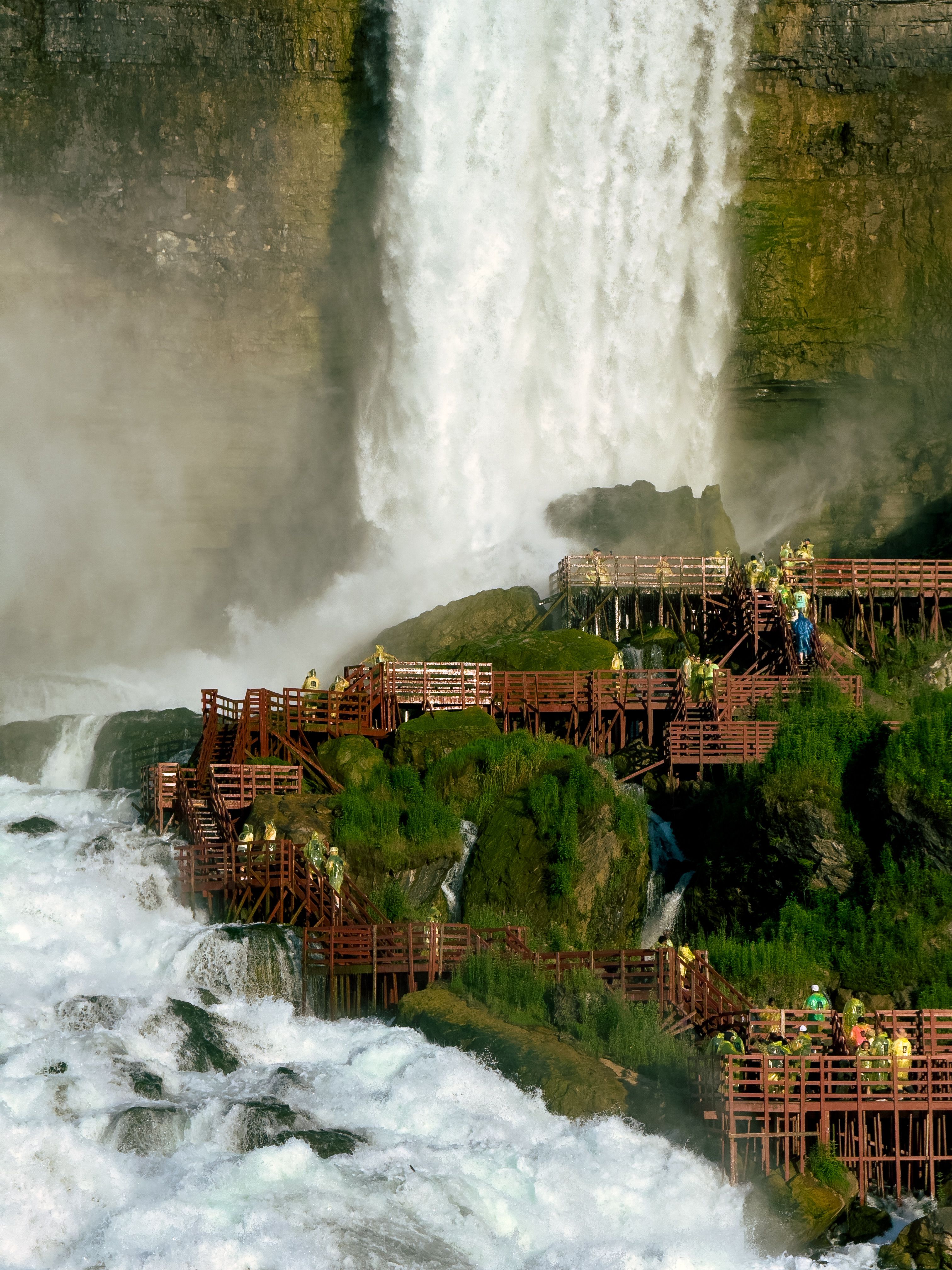 Tourists Explore Cave of the Winds at Niagara Falls · Free Stock Photo